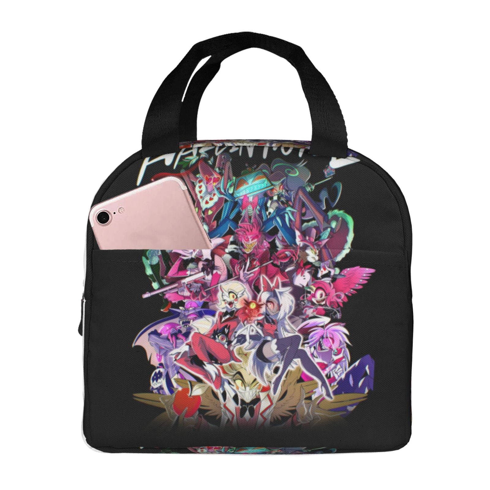 Hazbin Hotel Helluva Boss Lunch Bag Cartoon Insulated Portable Lunch ...