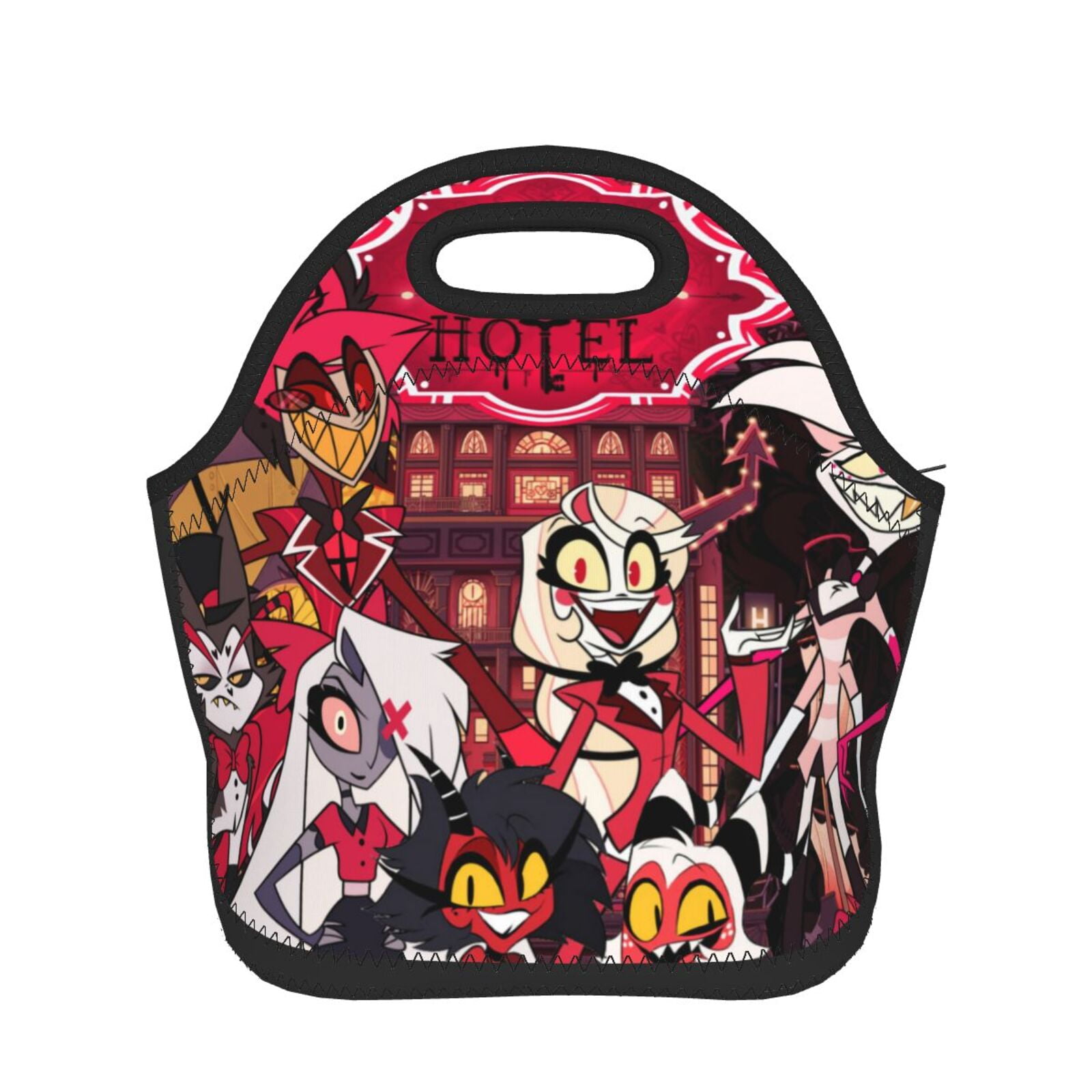Hazbin Hotel Helluva Boss Neoprene Lunch Bag Insulated Lunch Box Tote ...