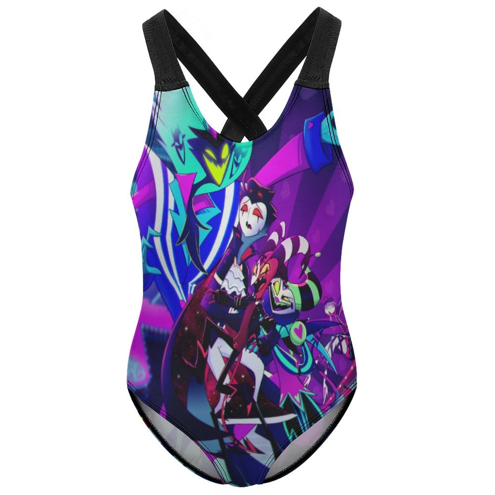Hazbin Hotel Helluva Boss One Piece Swimsuits For Girls Quick Dry ...