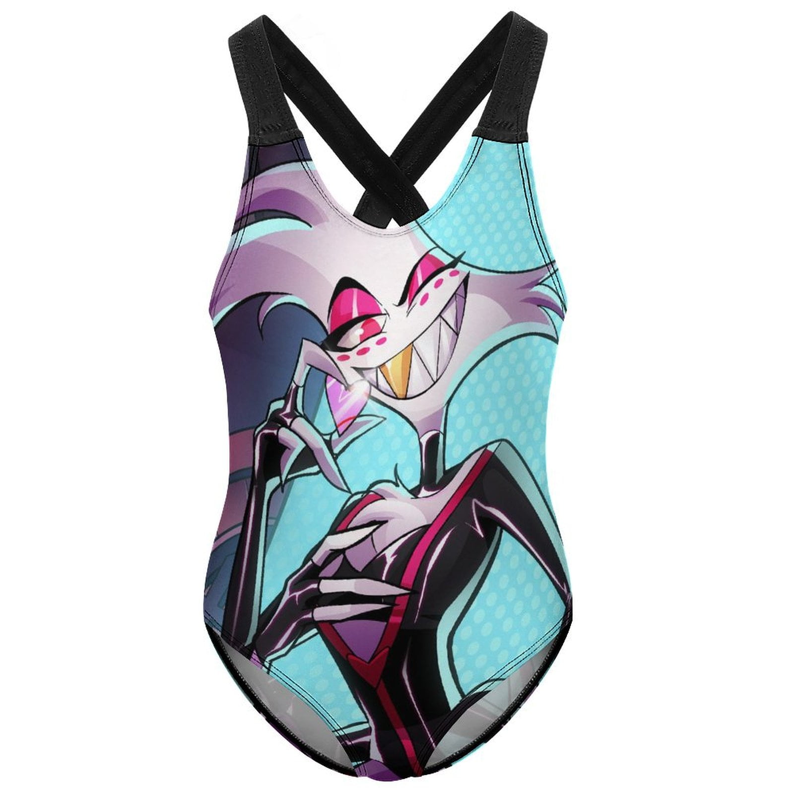 Hazbin Hotel Helluva Boss One Piece Swimsuits For Girls Quick Dry ...