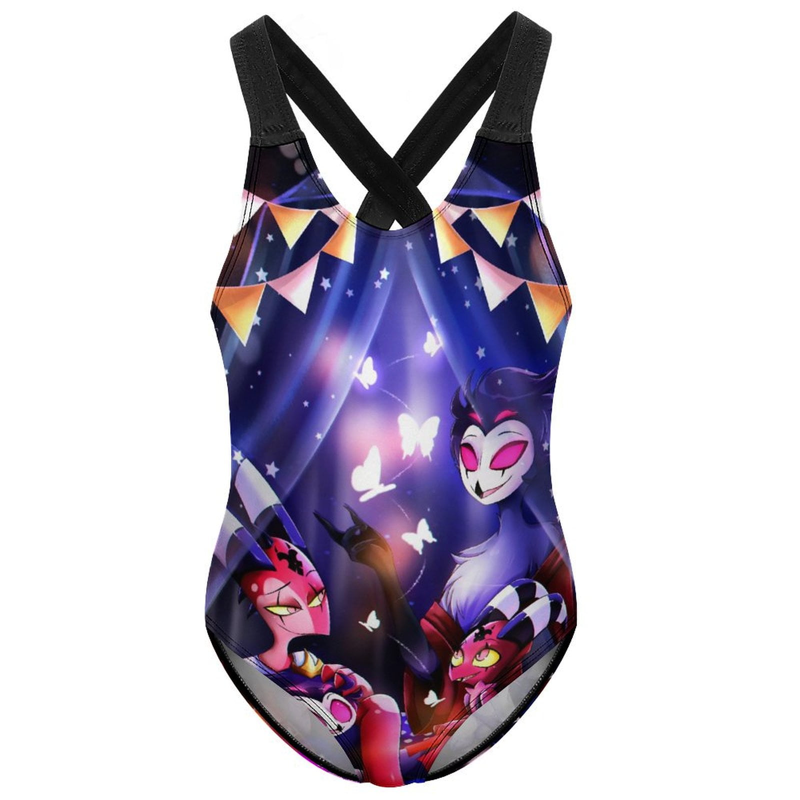Hazbin Hotel Helluva Boss One Piece Swimsuits For Girls Quick Dry ...