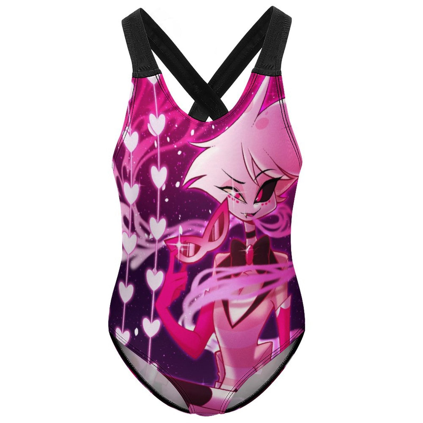 Hazbin Hotel Helluva Boss One Piece Swimsuits For Girls Quick Dry ...