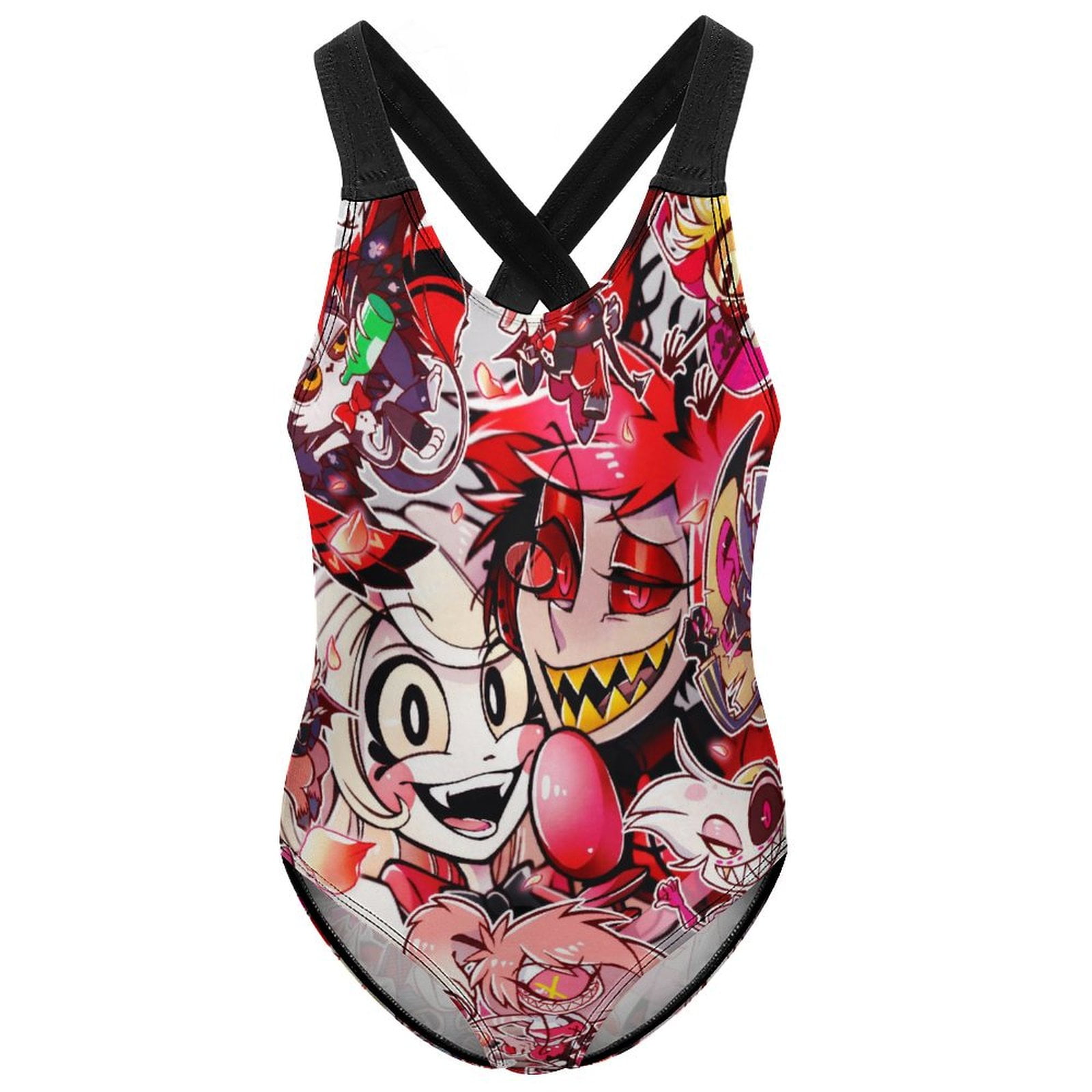Hazbin Hotel Helluva Boss One Piece Swimsuits For Girls Quick Dry ...