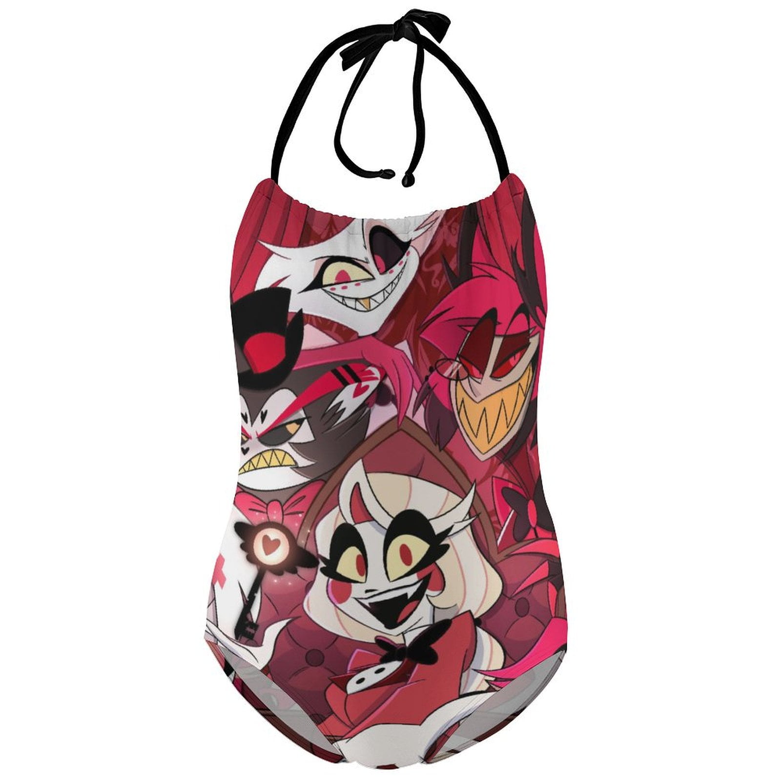Hazbin Hotel Helluva Boss One Piece Swimwear Halter Swimsuits For Girls ...