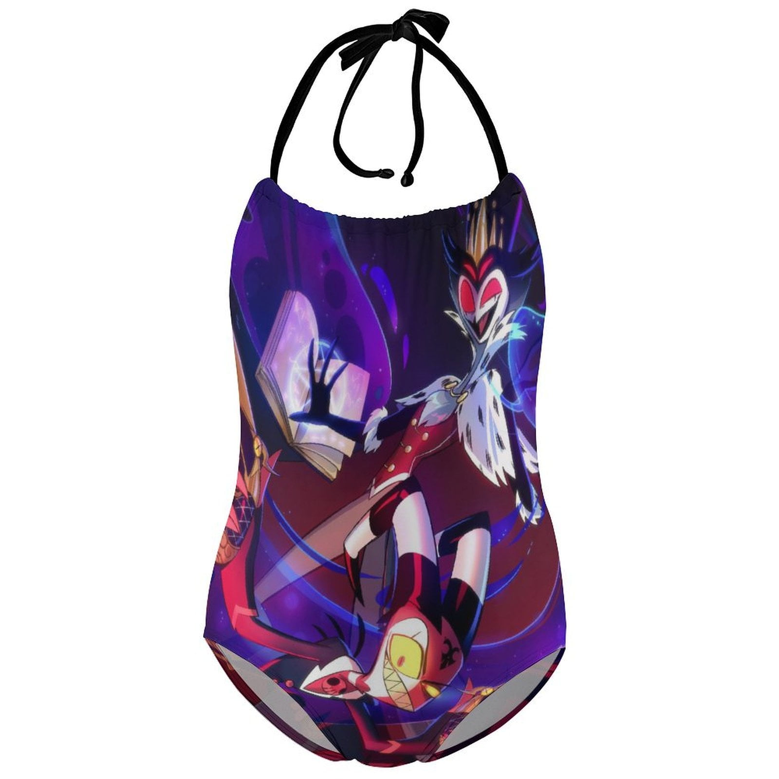 Hazbin Hotel Helluva Boss One Piece Swimwear Halter Swimsuits For Girls ...