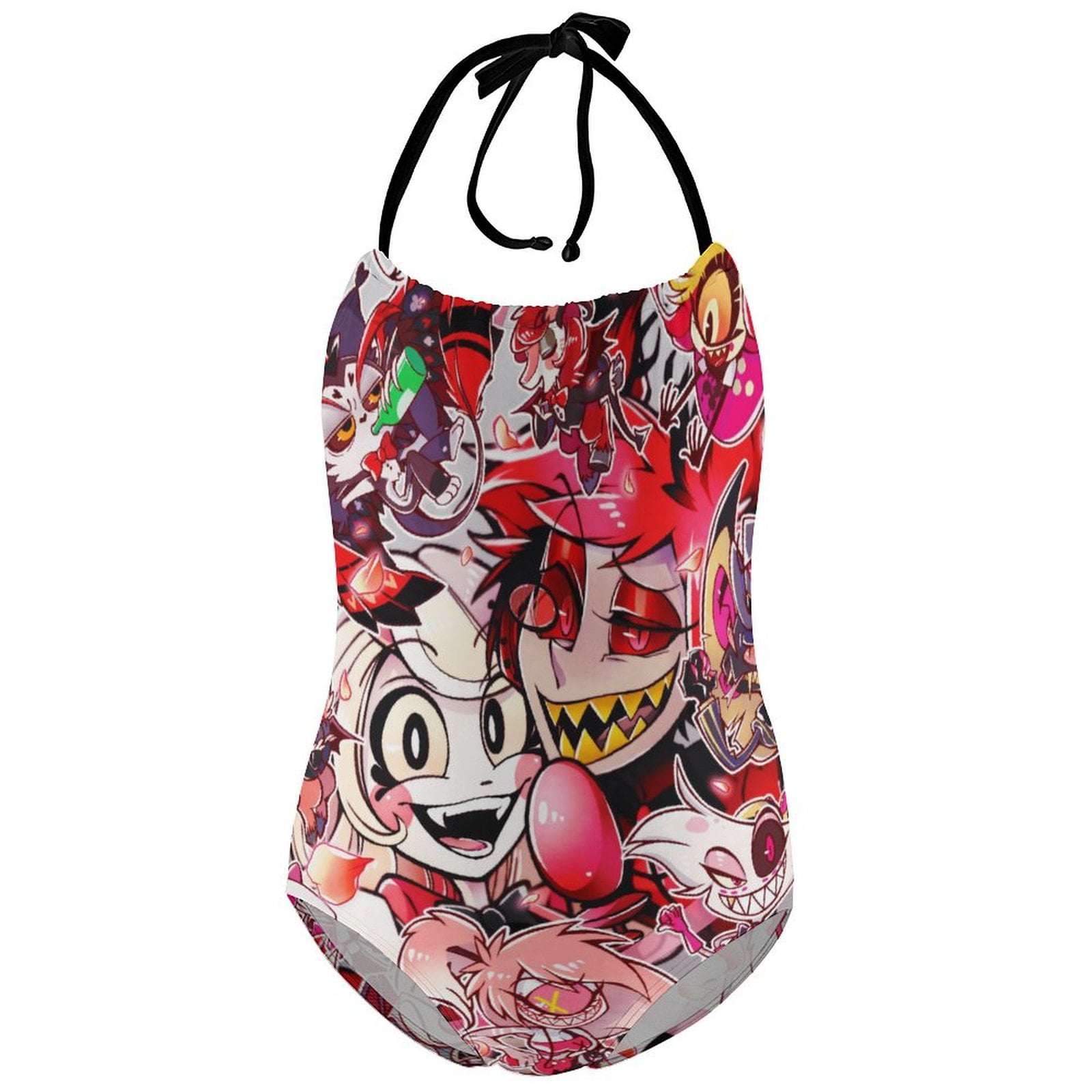 Hazbin Hotel Helluva Boss One Piece Swimwear Halter Swimsuits For Girls ...