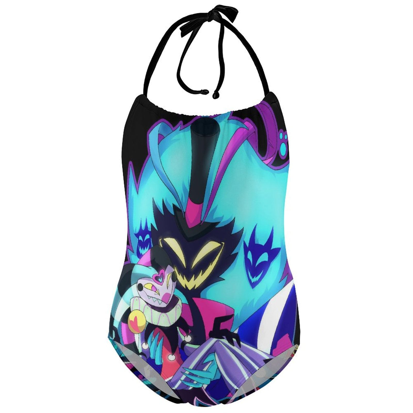 Hazbin Hotel Helluva Boss One Piece Swimwear Halter Swimsuits For Girls ...