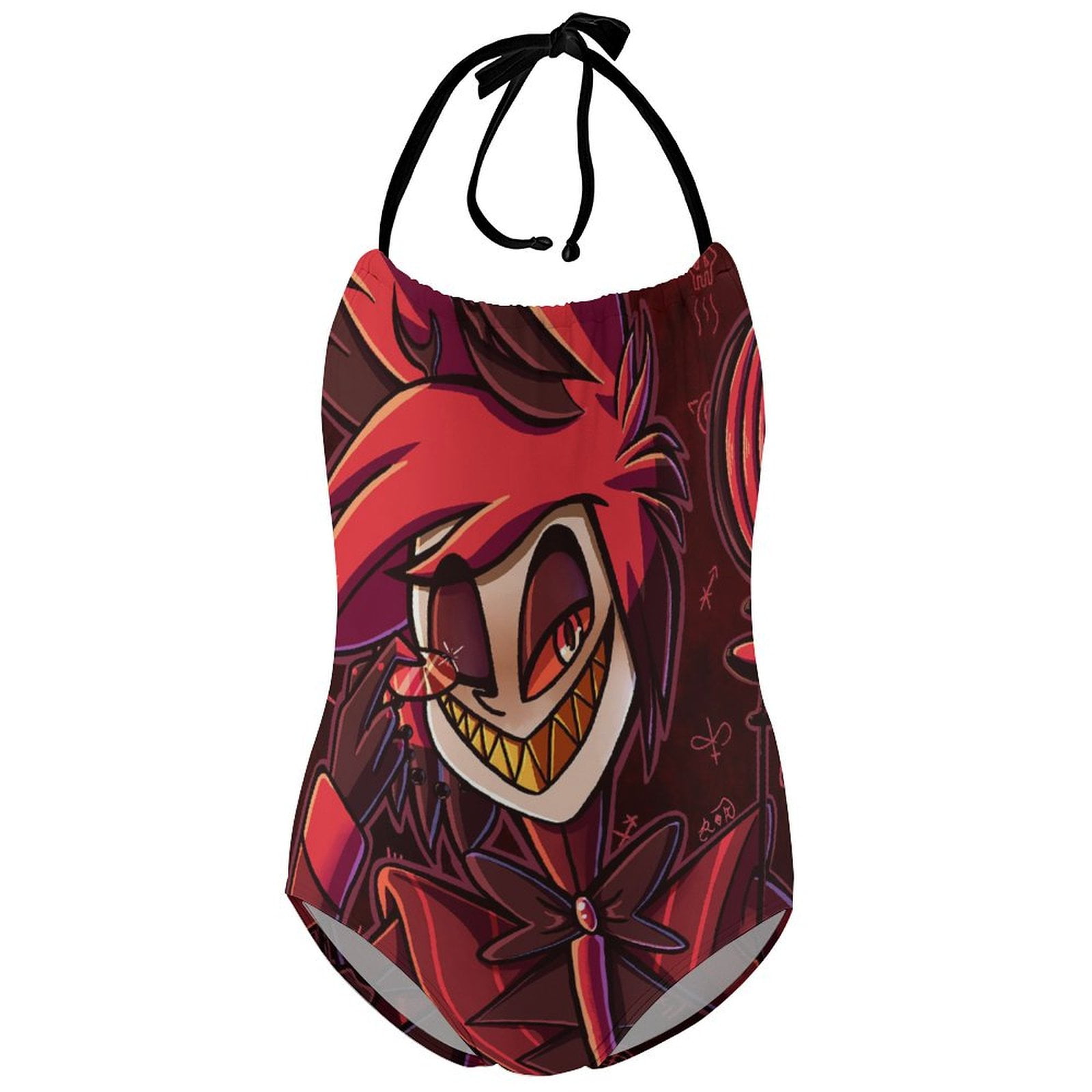 Hazbin Hotel Helluva Boss One Piece Swimwear Halter Swimsuits For Girls ...