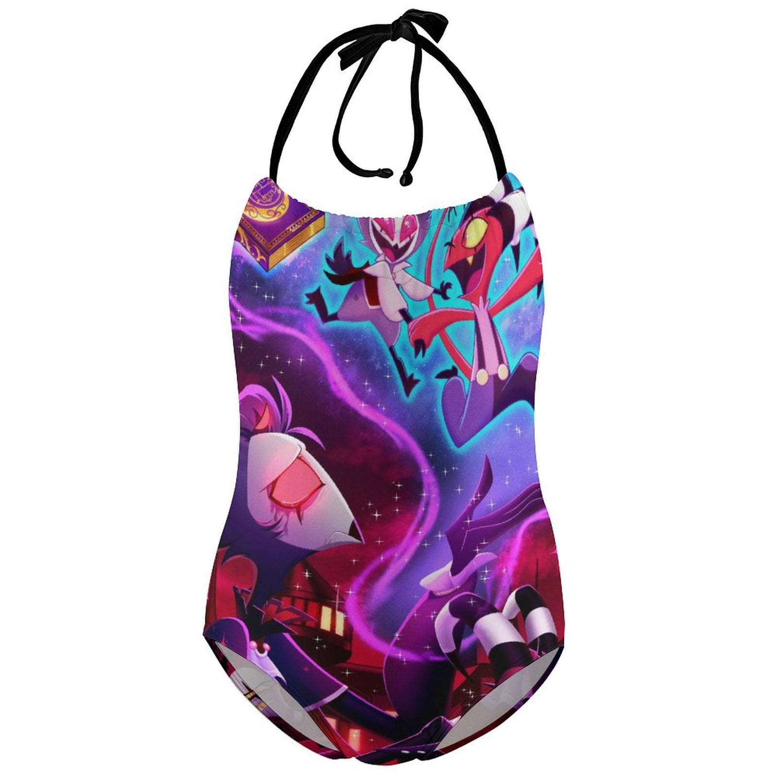 Hazbin Hotel Helluva Boss One Piece Swimwear Halter Swimsuits For Girls ...