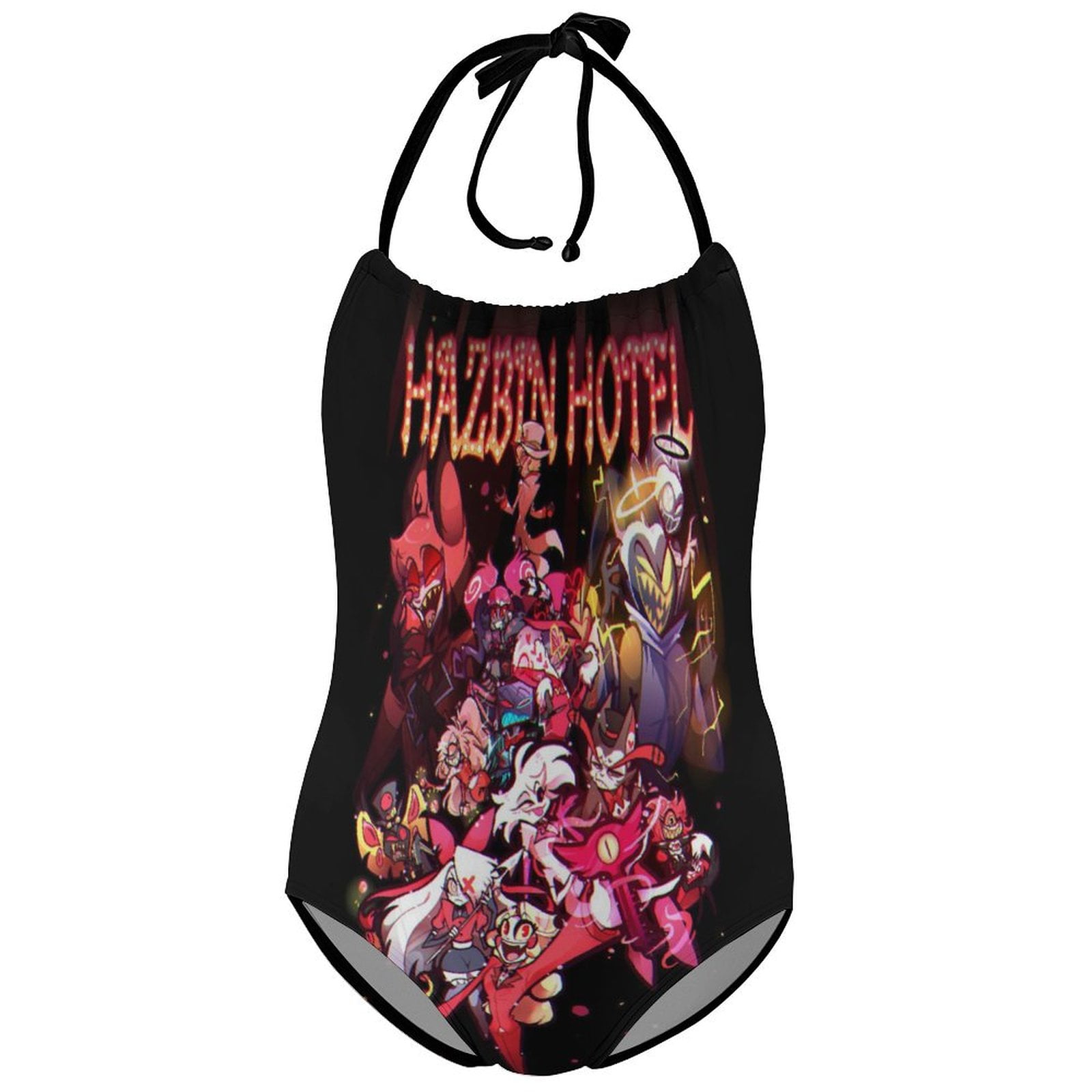 Hazbin Hotel Helluva Boss One Piece Swimwear Halter Swimsuits For Girls ...