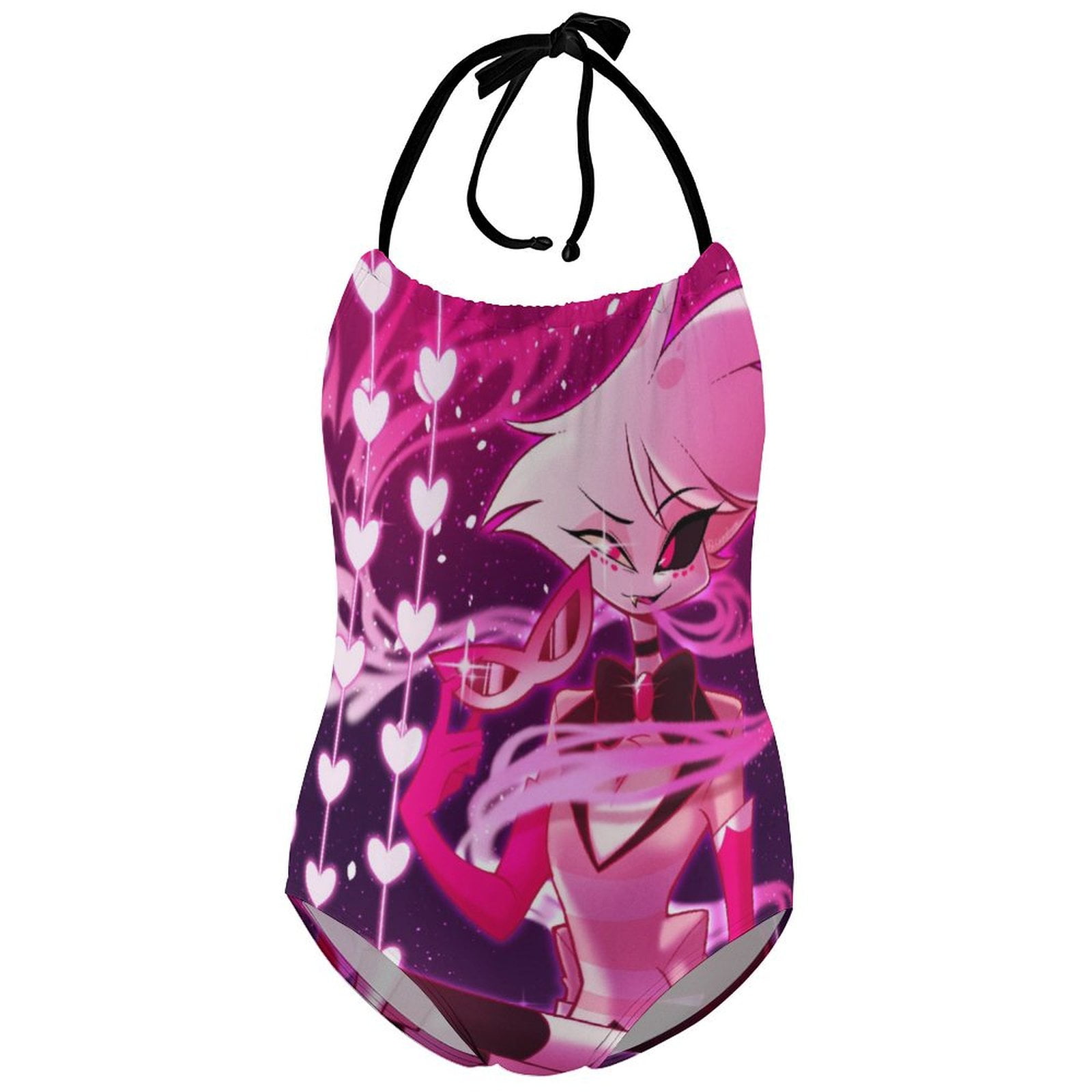 Hazbin Hotel Helluva Boss One Piece Swimwear Halter Swimsuits For Girls ...
