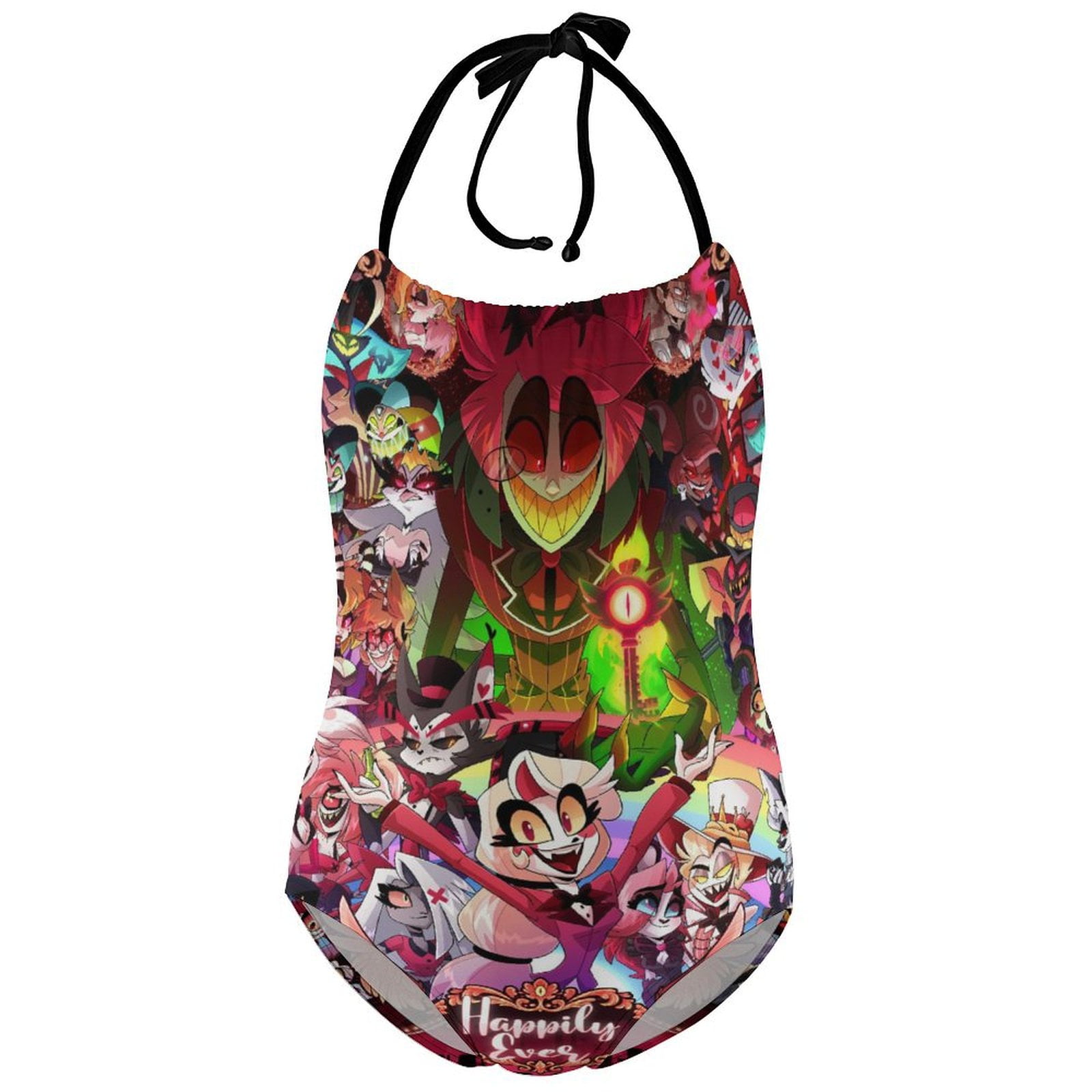 Hazbin Hotel Helluva Boss One Piece Swimwear Halter Swimsuits For Girls ...