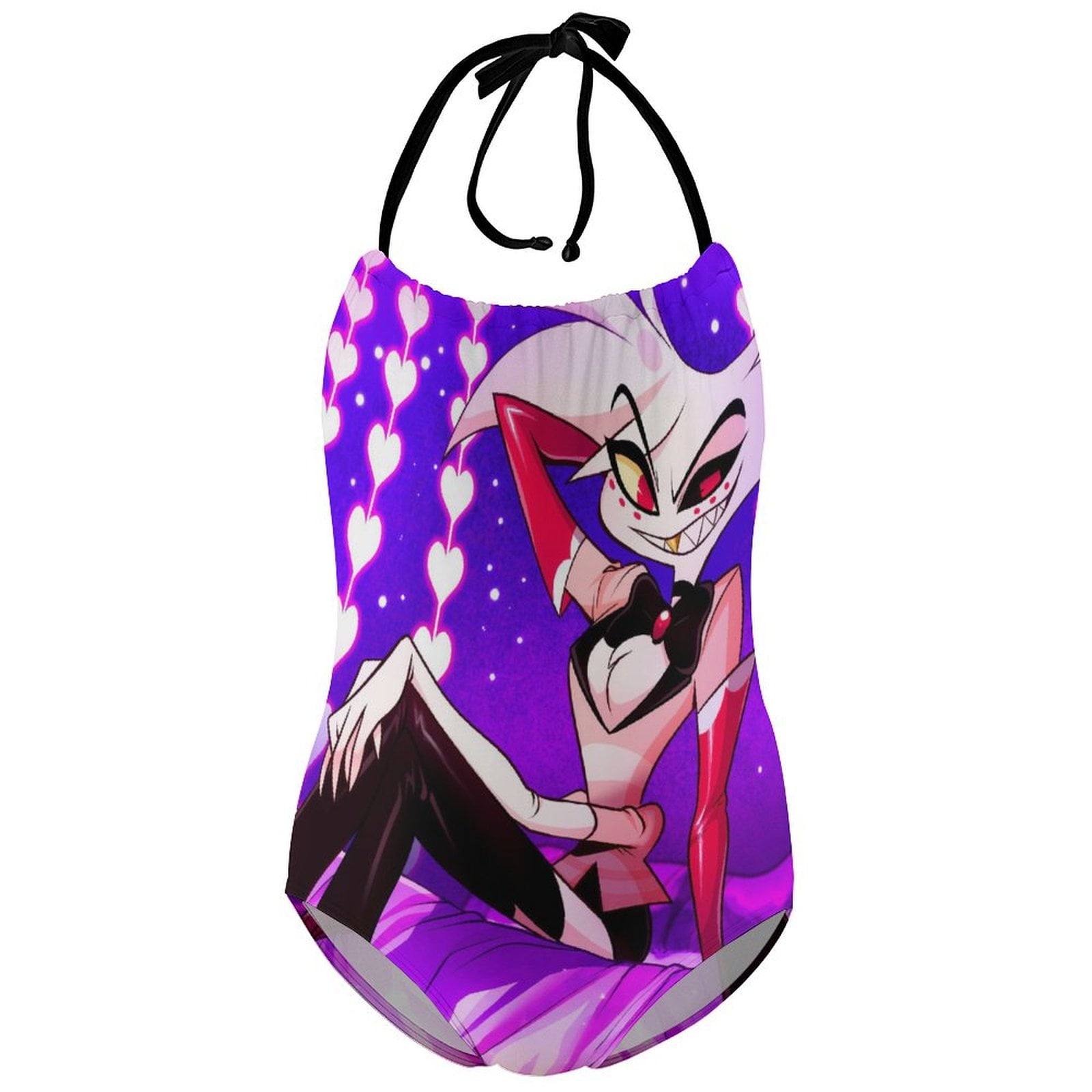 Hazbin Hotel Helluva Boss One Piece Swimwear Halter Swimsuits For Girls ...