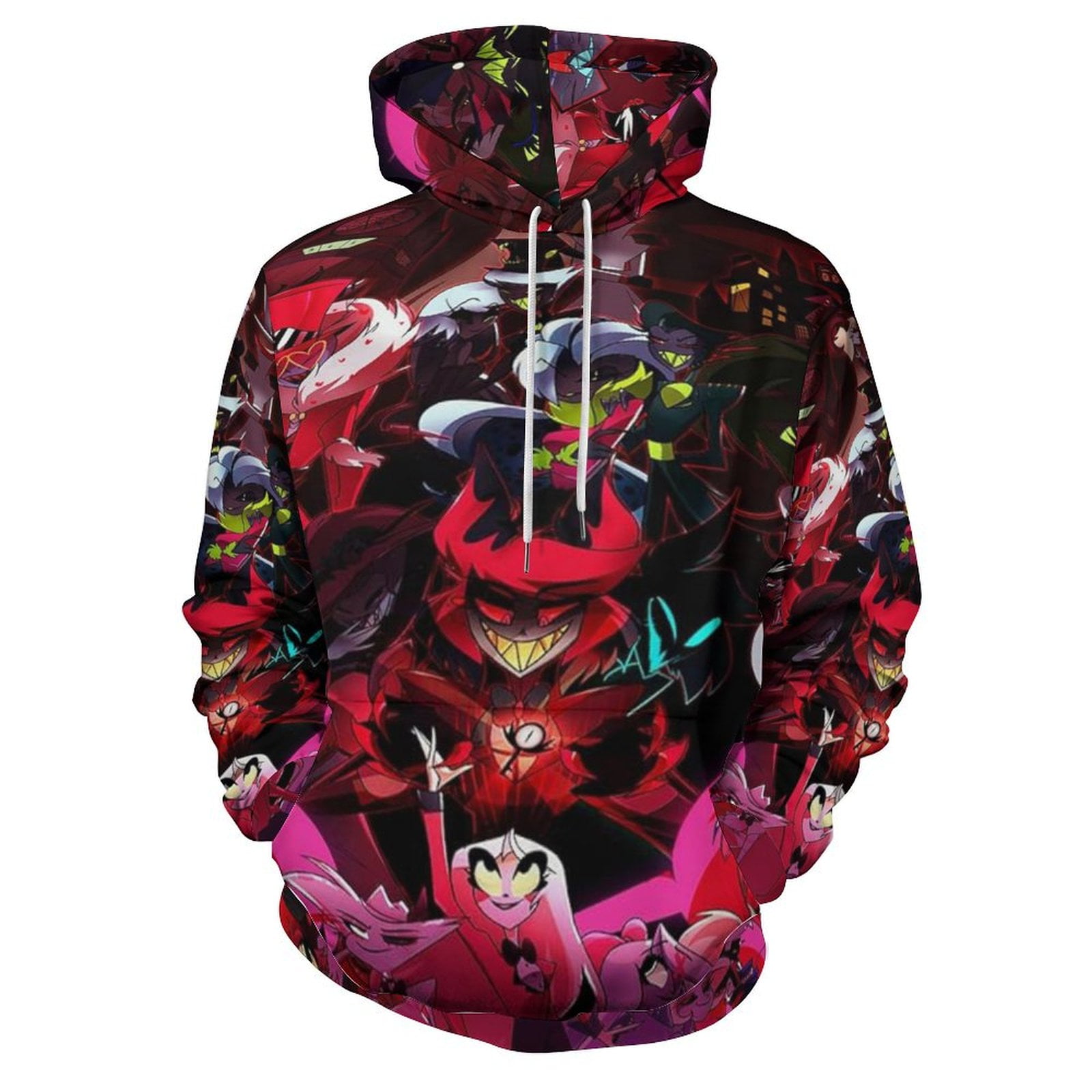 Hazbin Hotel Hoodie 3D Print Pullover Hooded Long Sleeve Sweatshirts ...