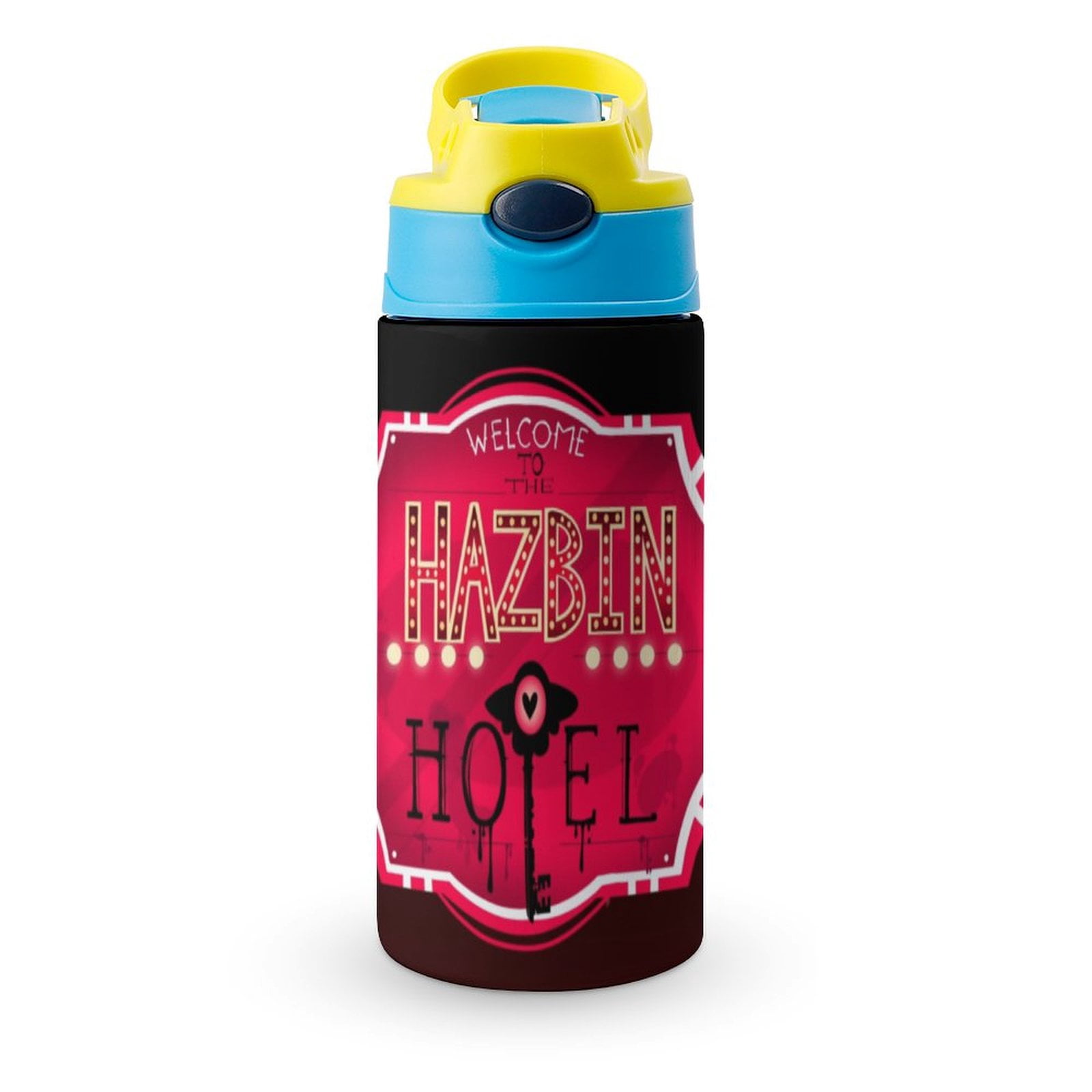 Hazbin Hotel Insulated Bottle with Straw And Built in Carrying Loop ...