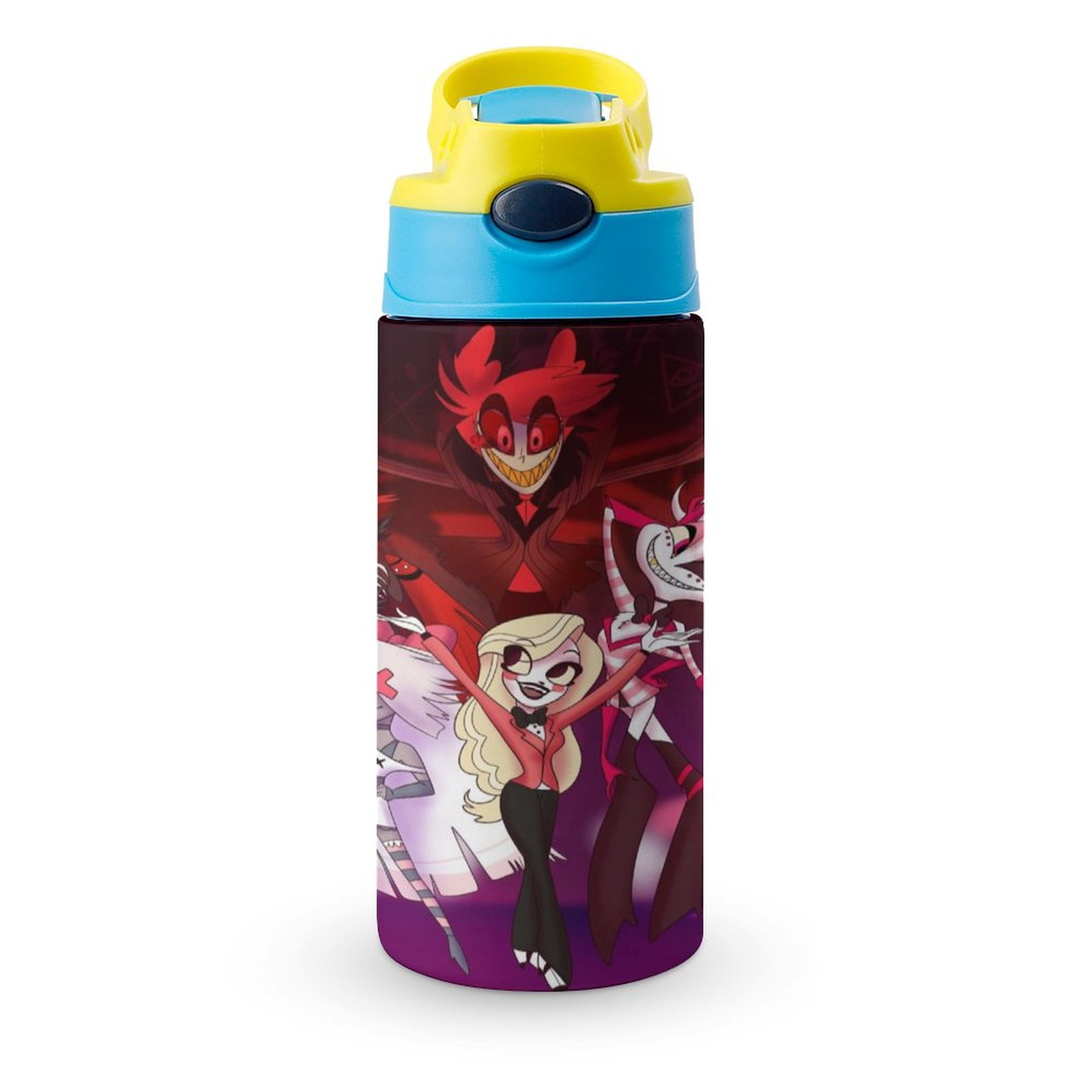 Hazbin Hotel Insulated Bottle with Straw And Built in Carrying Loop ...