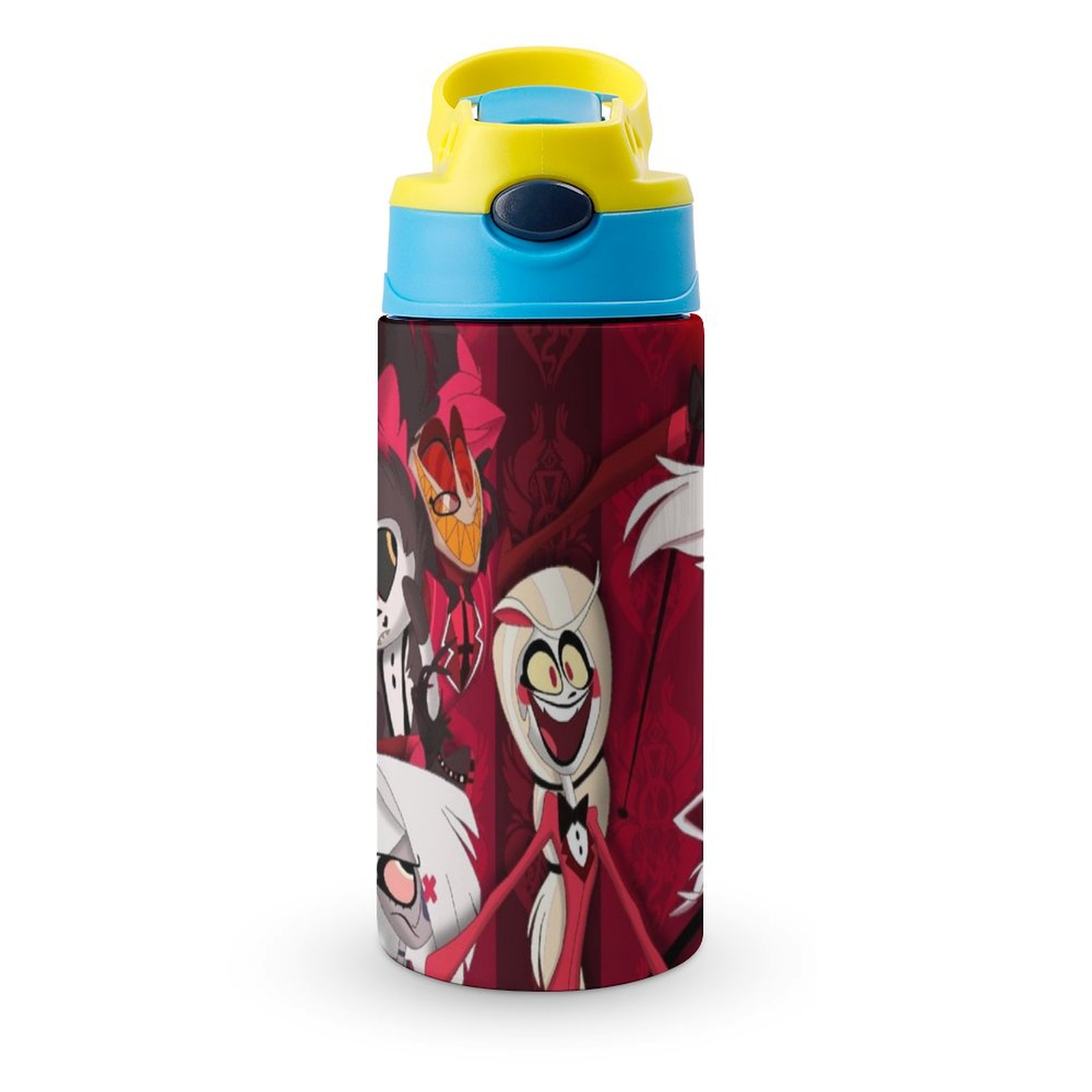 Hazbin Hotel Insulated Bottle with Straw And Built in Carrying Loop ...