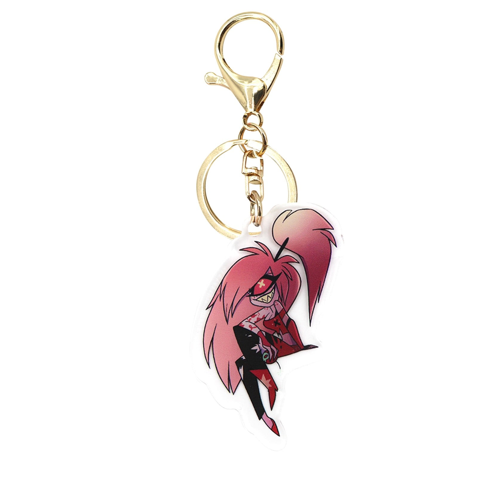Hazbin Hotel Keychain Decorations for Bedroom, Cosplay Acrylic Doll ...