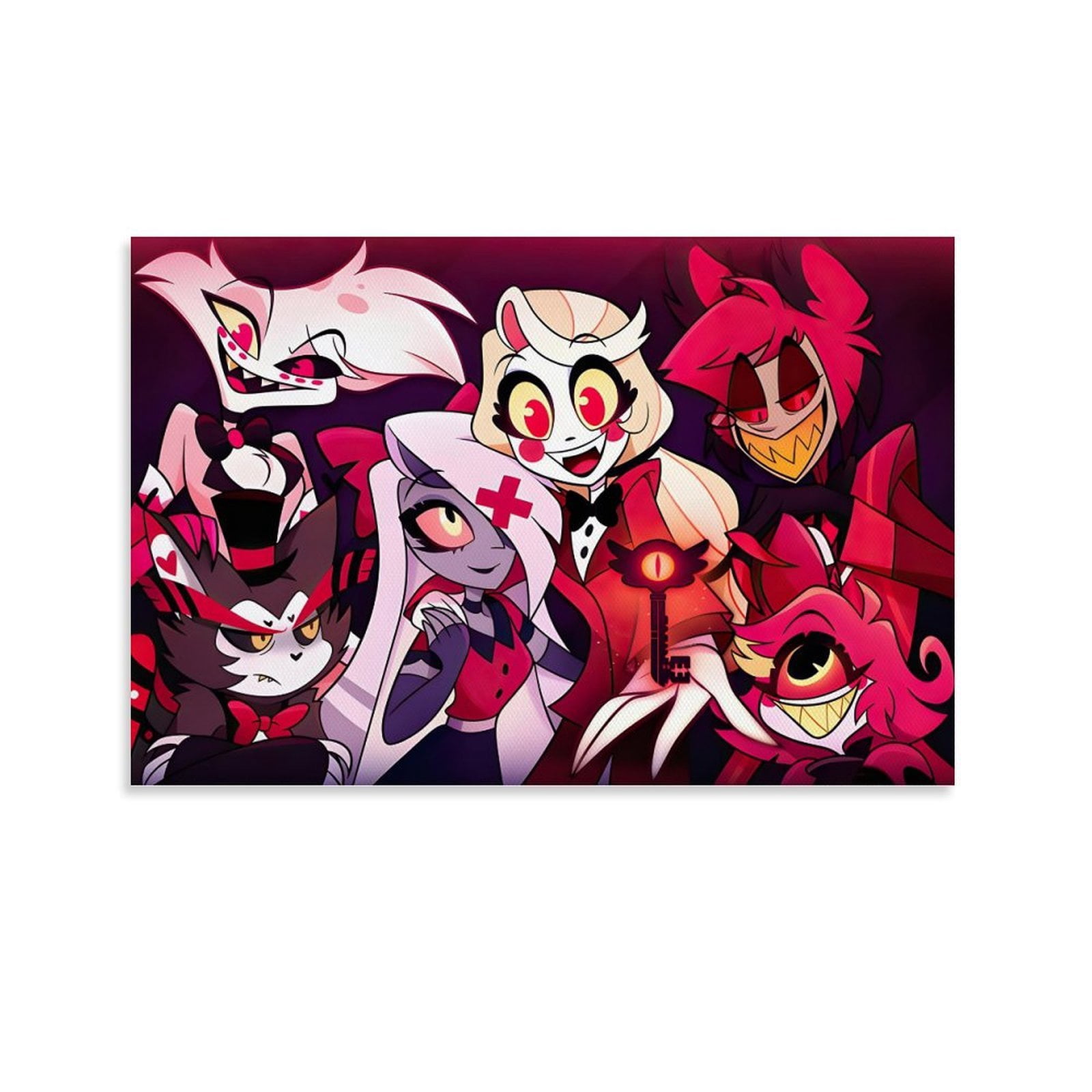 Hazbin Hotel Llustracion Poster Wall Art Canvas Aesthetic Music And ...