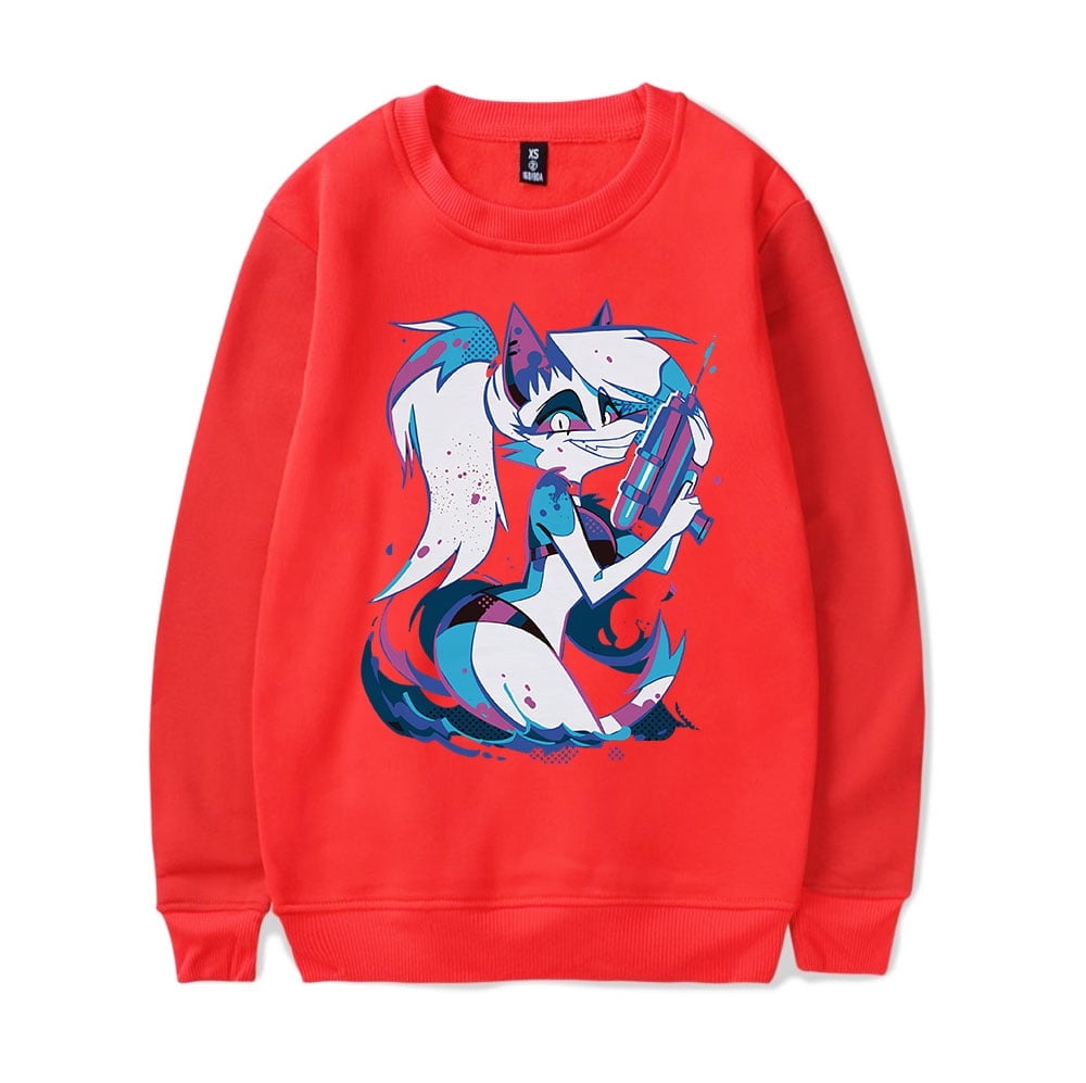 Hazbin Hotel Loona Summer Splatter Crewncek Sweatshirt Merch Casual ...