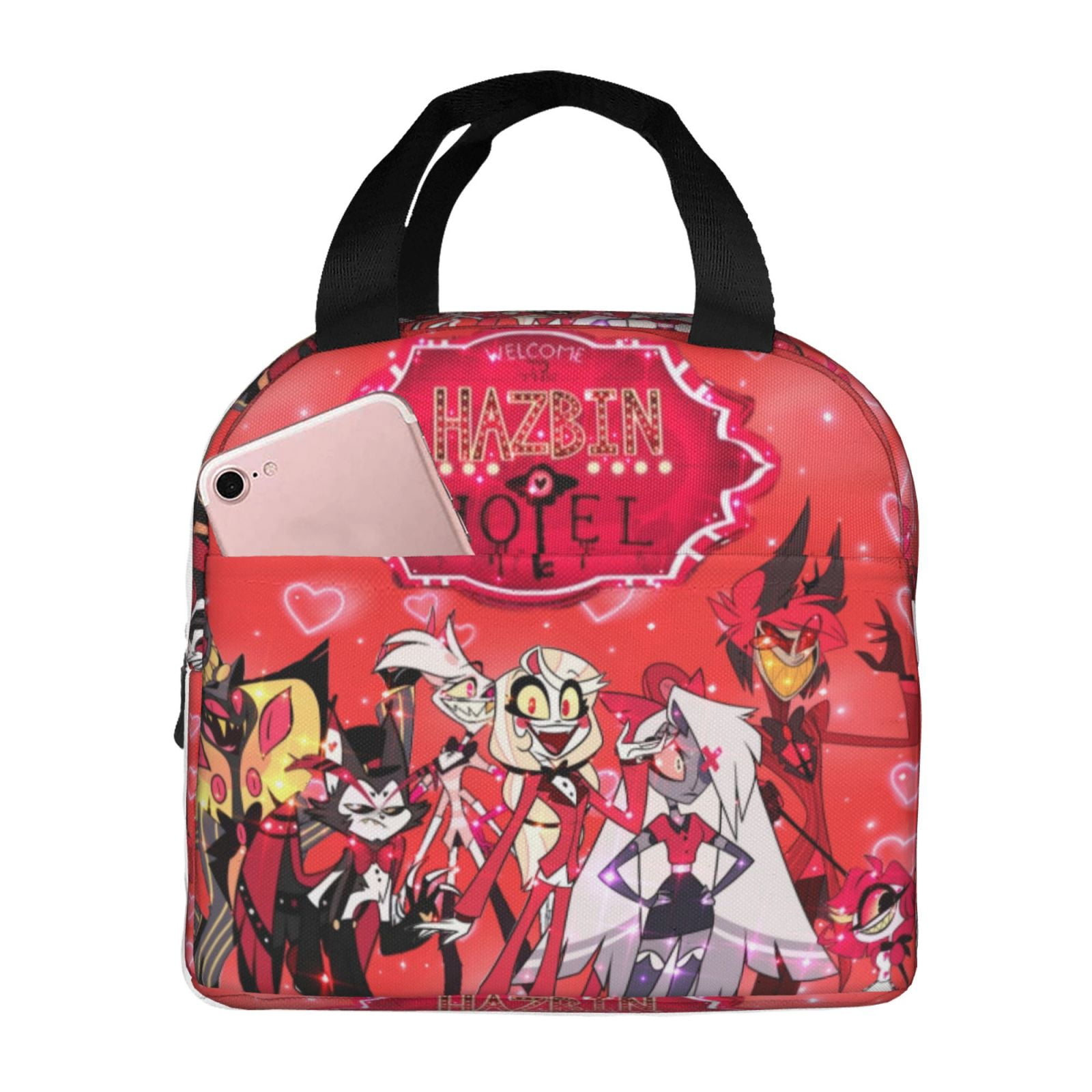Hazbin Hotel Lunch Bag, Insulated Lunch Box Large Capacity Reusable ...