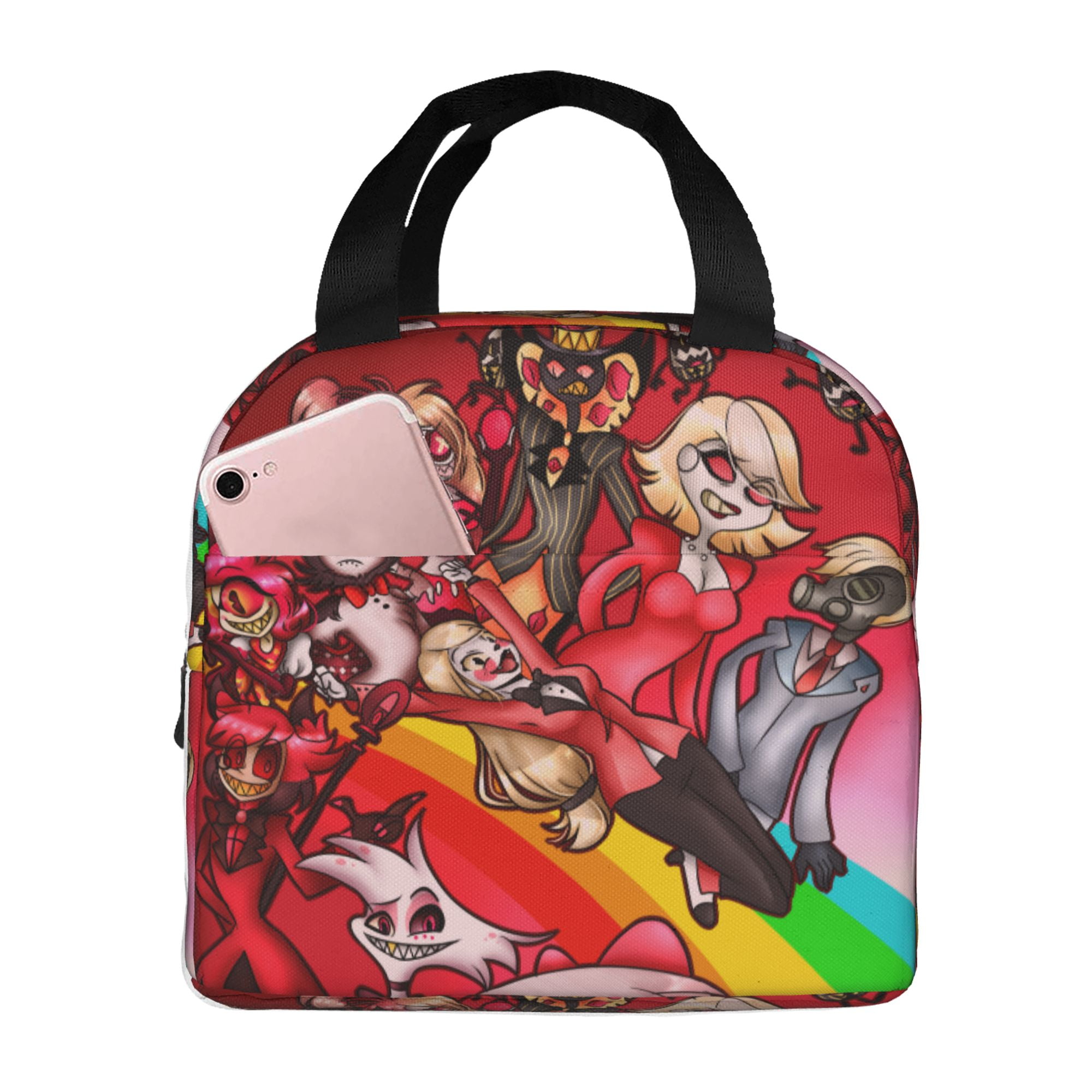Hazbin Hotel Lunch Bag Lunch Bag Tote Bag Insulated Lunch Box Picnic ...