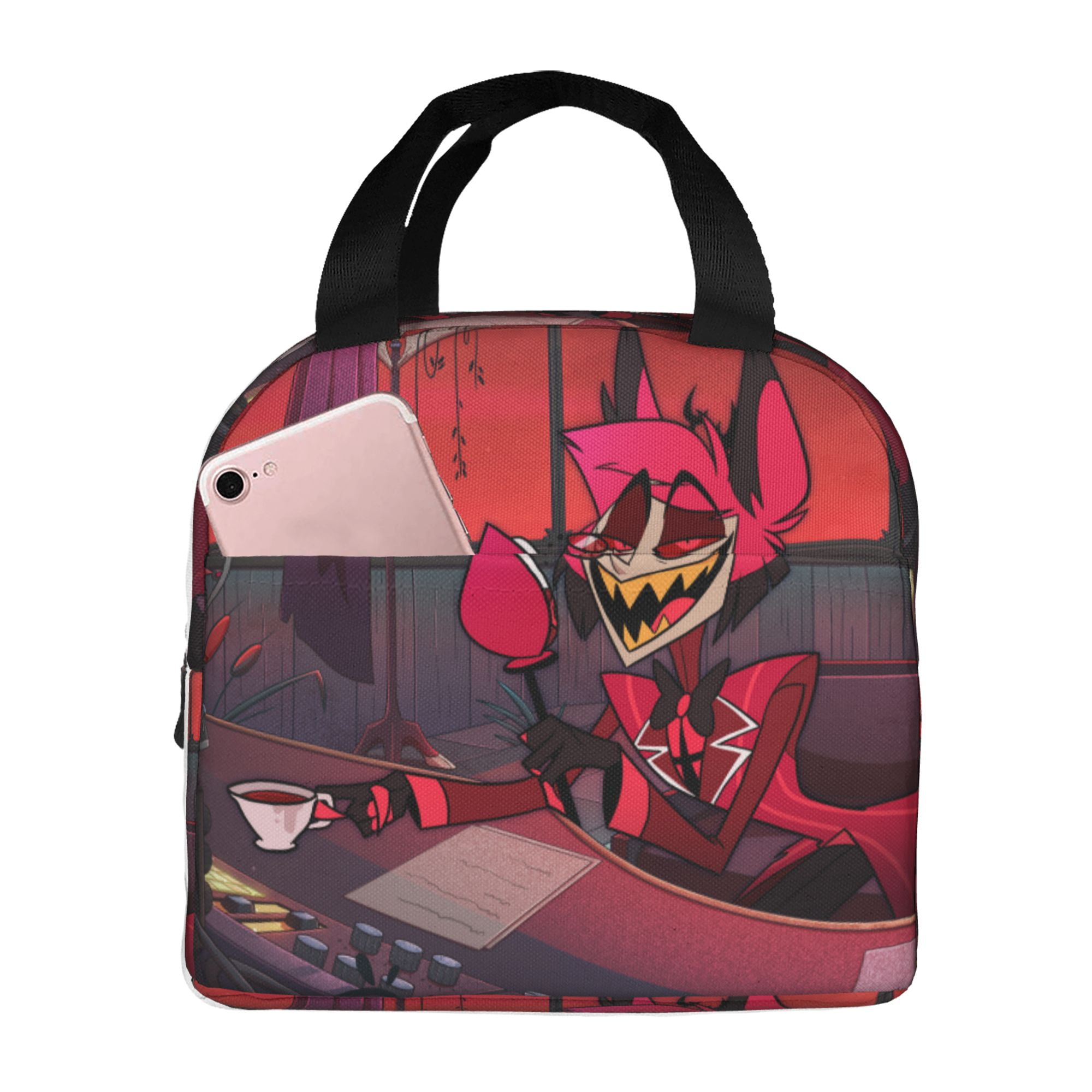 Hazbin Hotel Lunch Bag Lunch Bag Tote Bag Insulated Lunch Box Picnic ...
