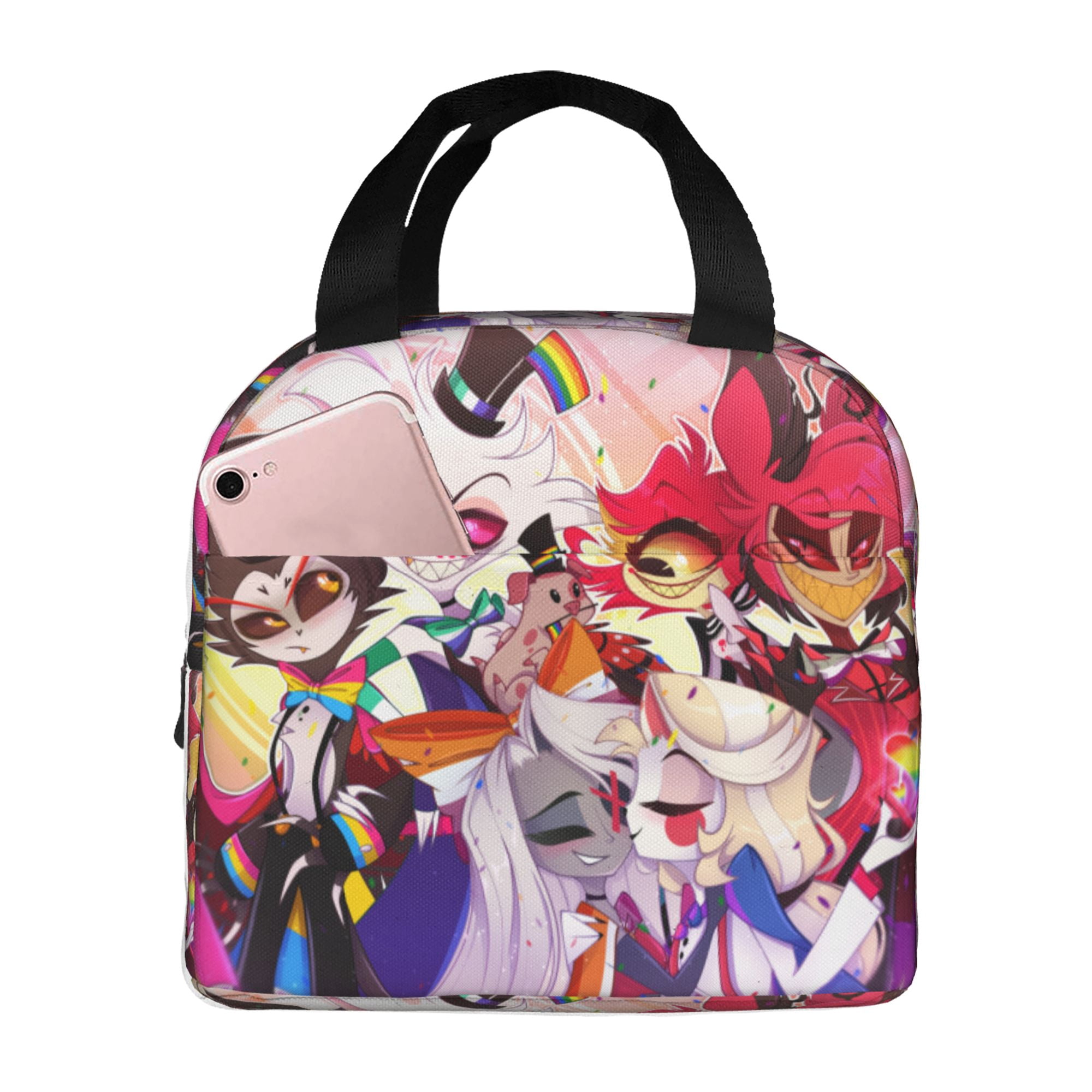 Hazbin Hotel Lunch Bag Tote Bag Insulated Lunch Box Picnic Beach ...