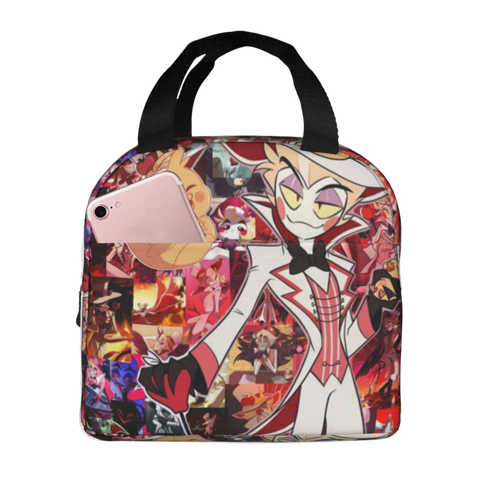 Hazbin Hotel Lunch Bags Lunchbox Portable Tote Bag Insulated Bento Bag ...