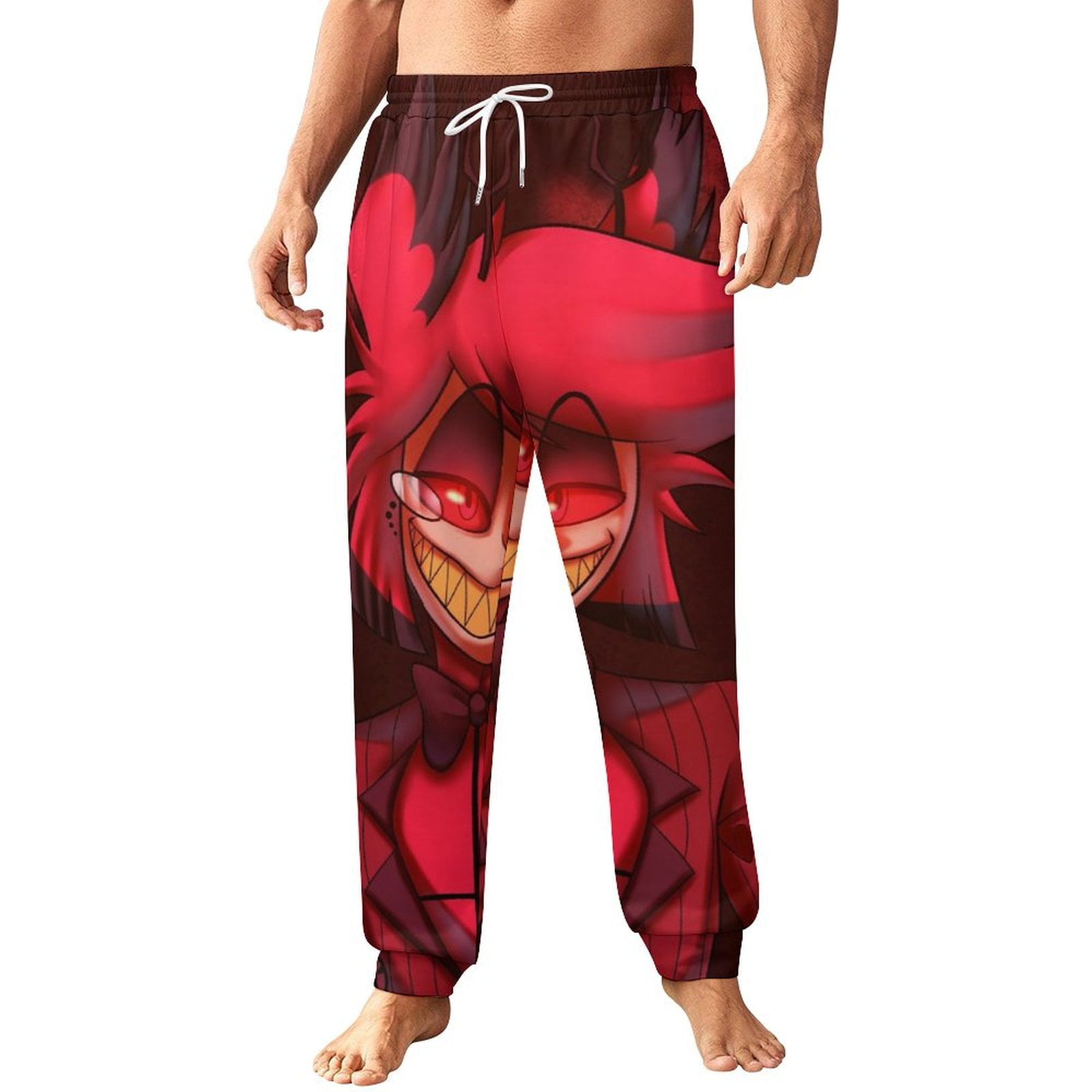 Hazbin Hotel Men's Athletic Joggers Stretch Sweatpants Running Workout ...