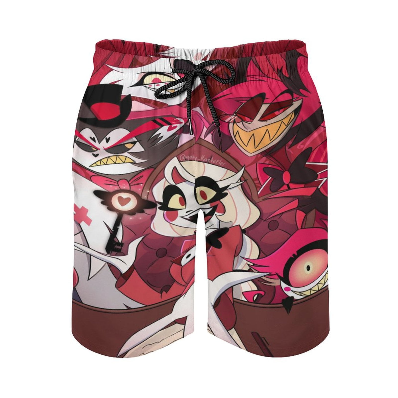 Hazbin Hotel Men's Beach Shorts Swim Trunks Quick Dry Casual Polyester ...