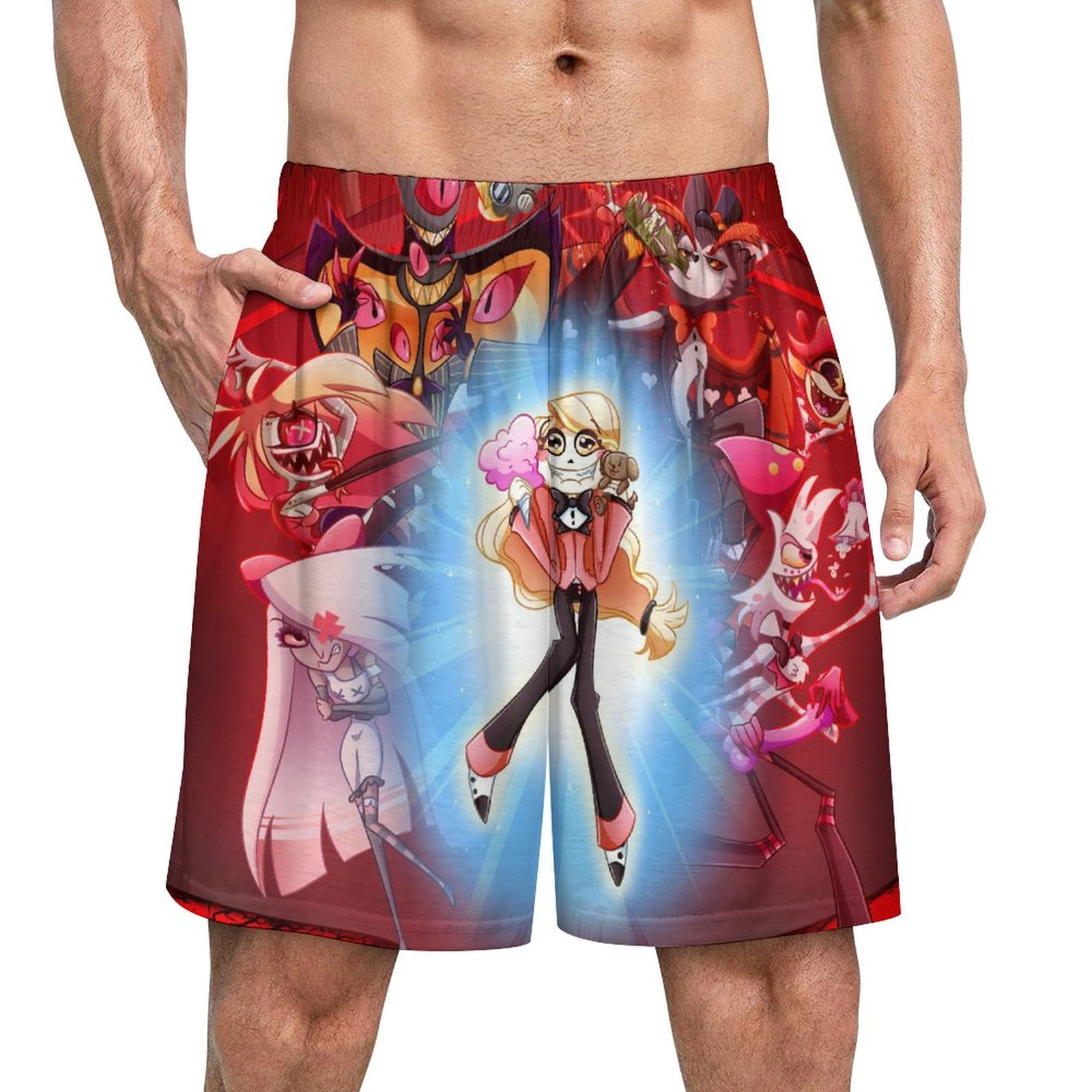 Hazbin Hotel Men's Pajama Pants Sleepwear Lounge Shorts Bottoms Summer ...