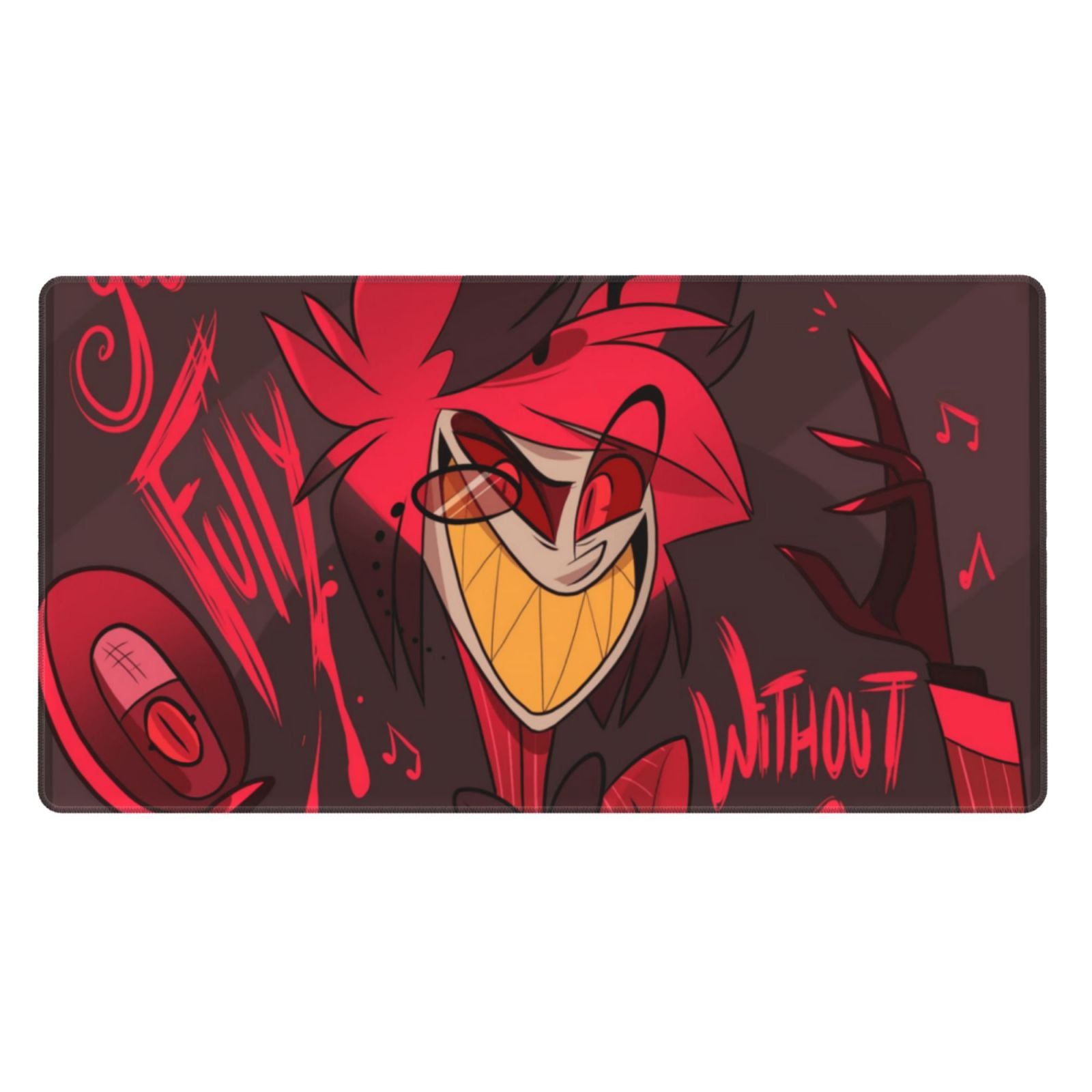 Hazbin Hotel Mouse Pad 16x29.5 Inch Computer Keyboard Mouse Pad ...