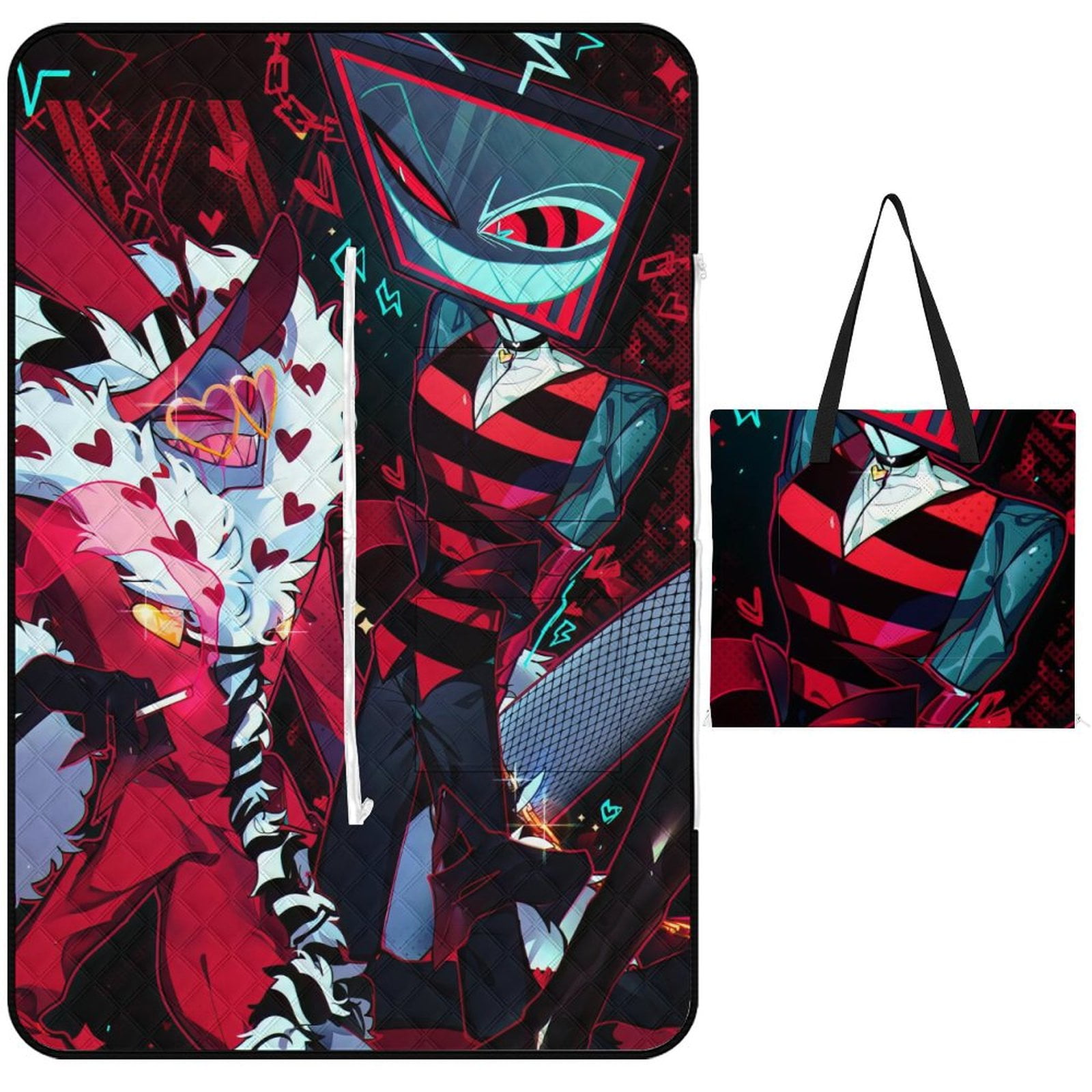 Hazbin Hotel Picnic Blankets Beach Blanket, 60''x40'' Large Sandproof ...