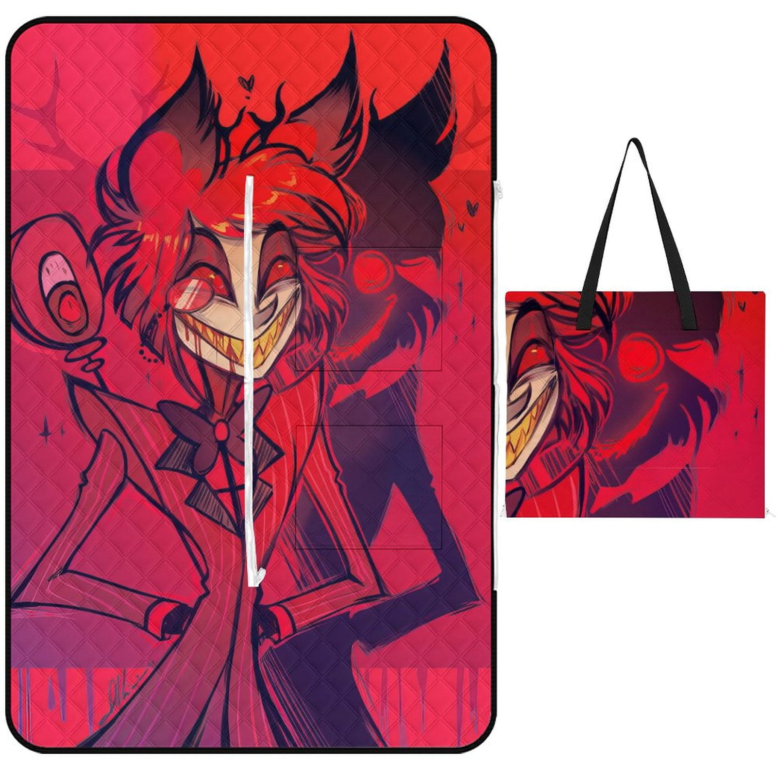 Hazbin Hotel Picnic Blankets Beach Blanket, 60''x40'' Large Sandproof ...