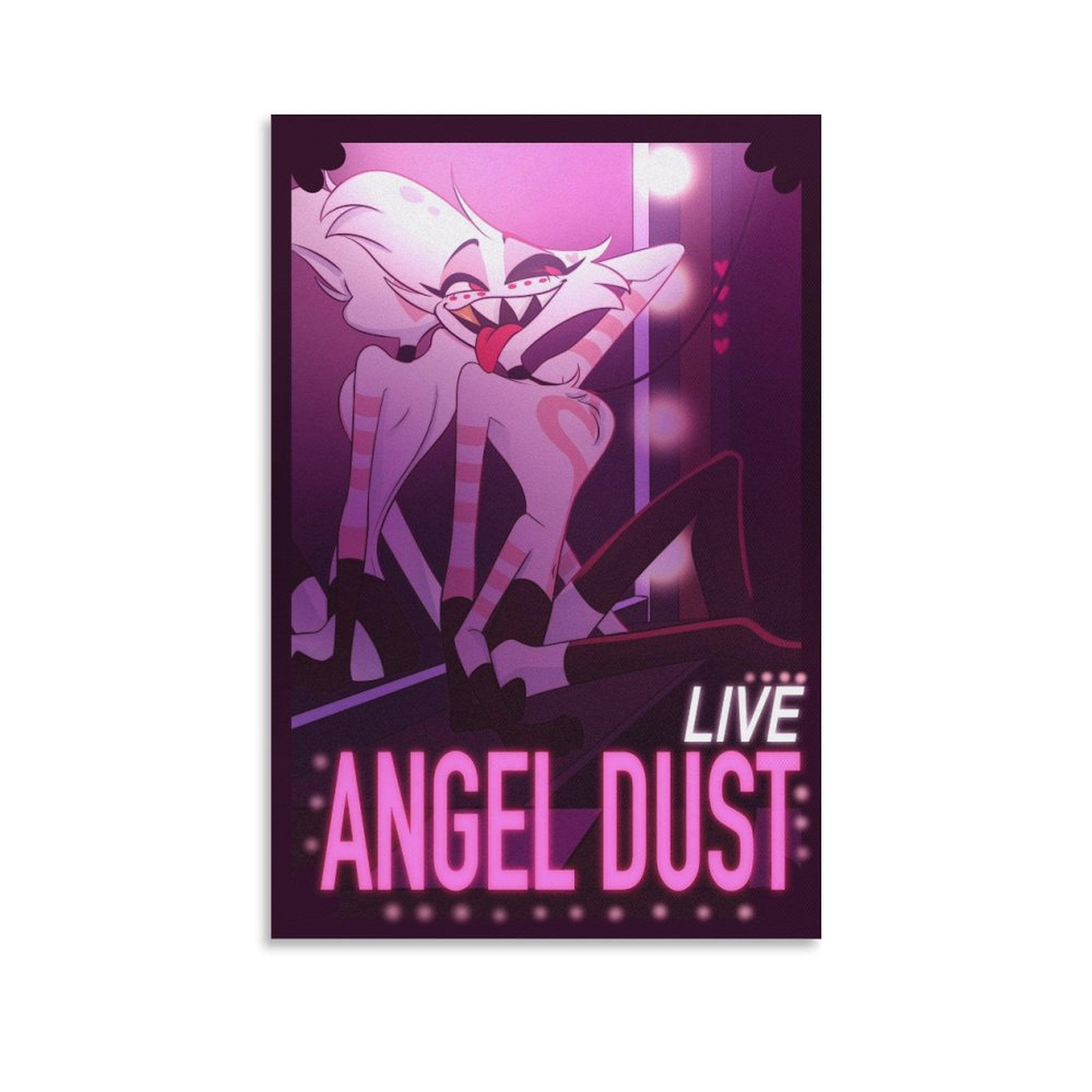 Hazbin Hotel Poster Angel Anime Dust Canvas Poster Wall Art Poster ...