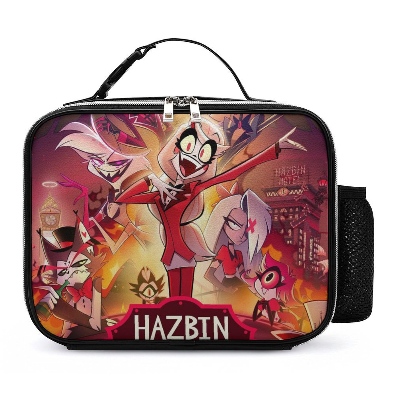 Hazbin Hotel Poster Insulated Portable Lunch Bag Leather Detachable ...
