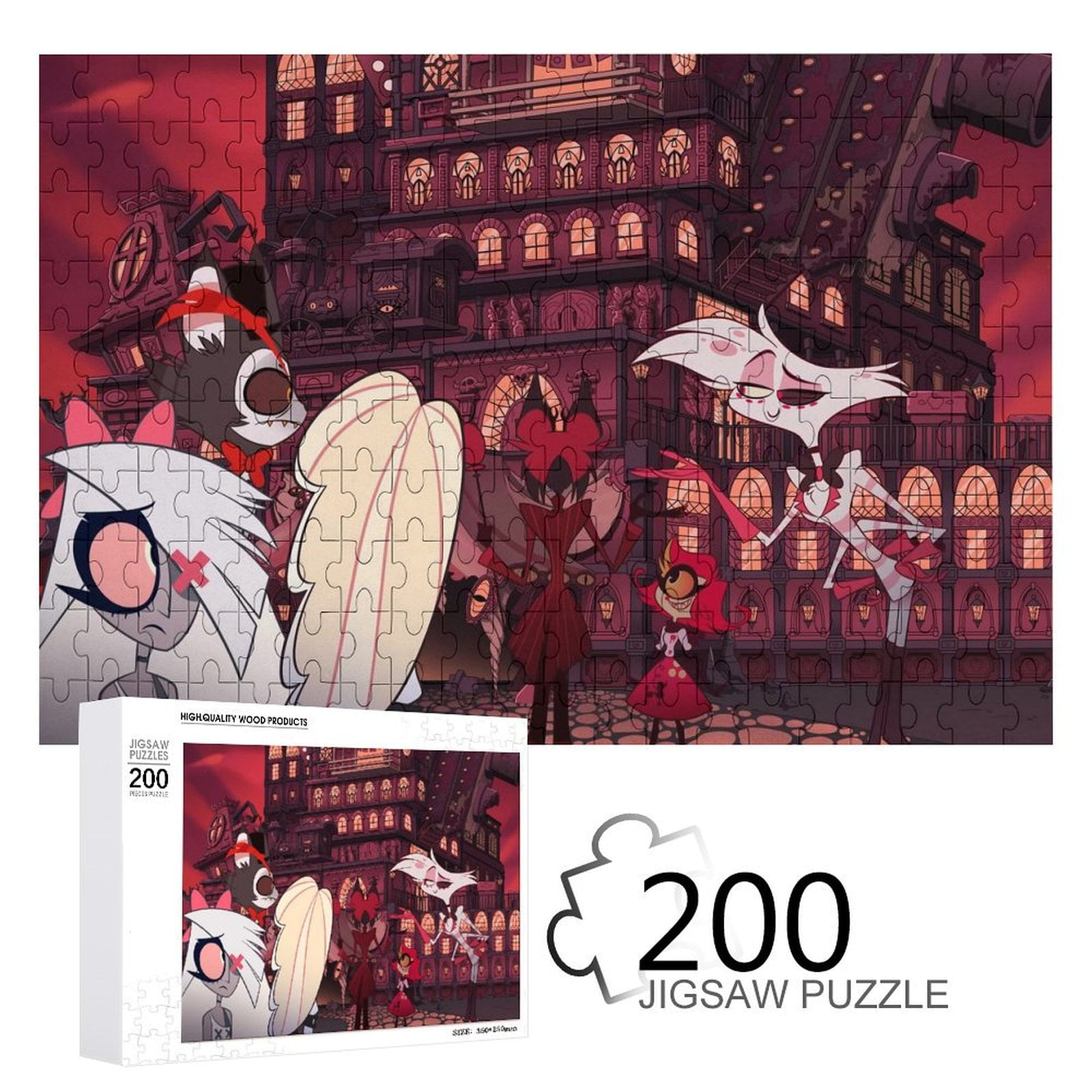 Hazbin Hotel Puzzle For Adults & Kids - 200 PCS Jigsaw Puzzle - Walmart.com
