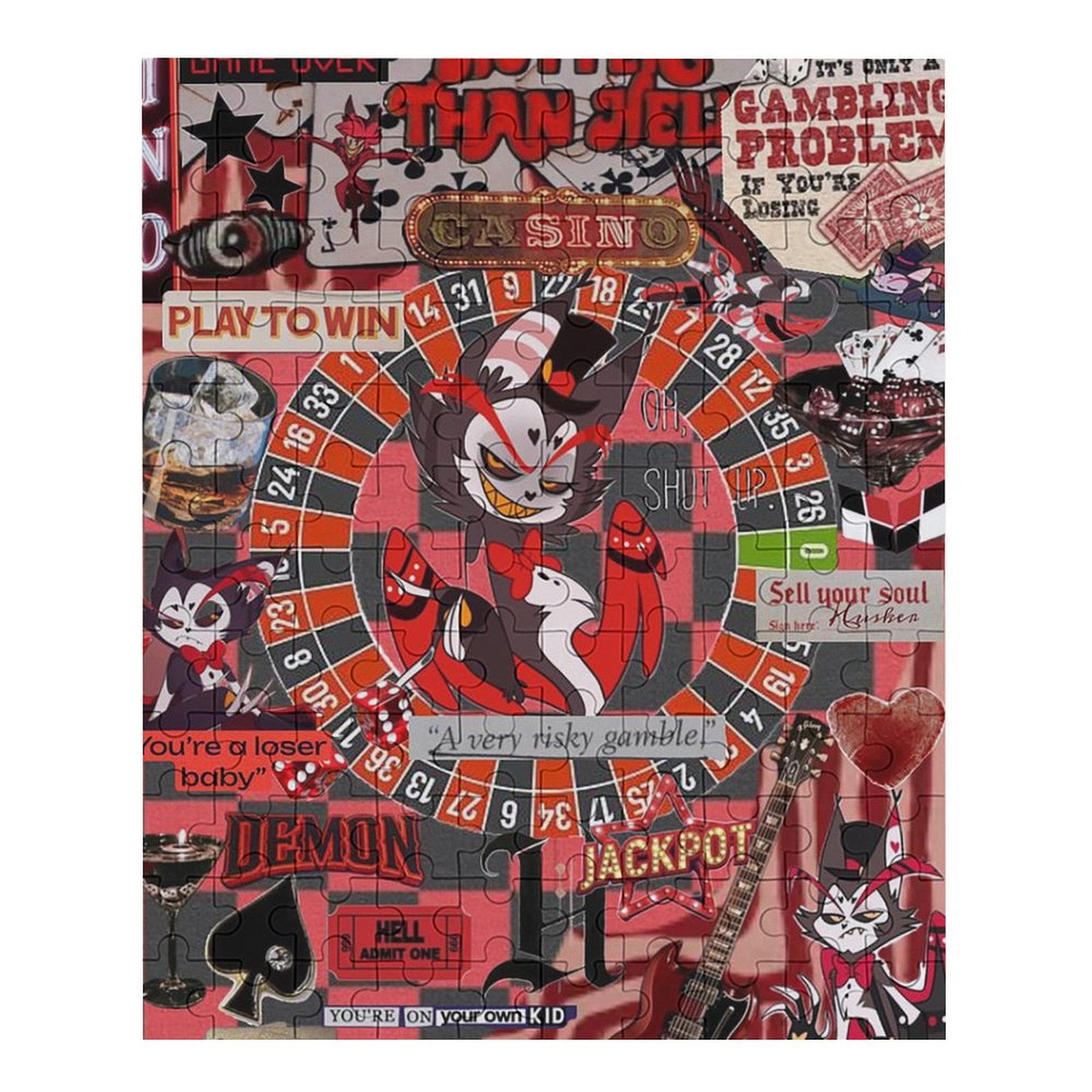 Hazbin Hotel Puzzles for Kids Interactive Brain Teasers for Adults ...