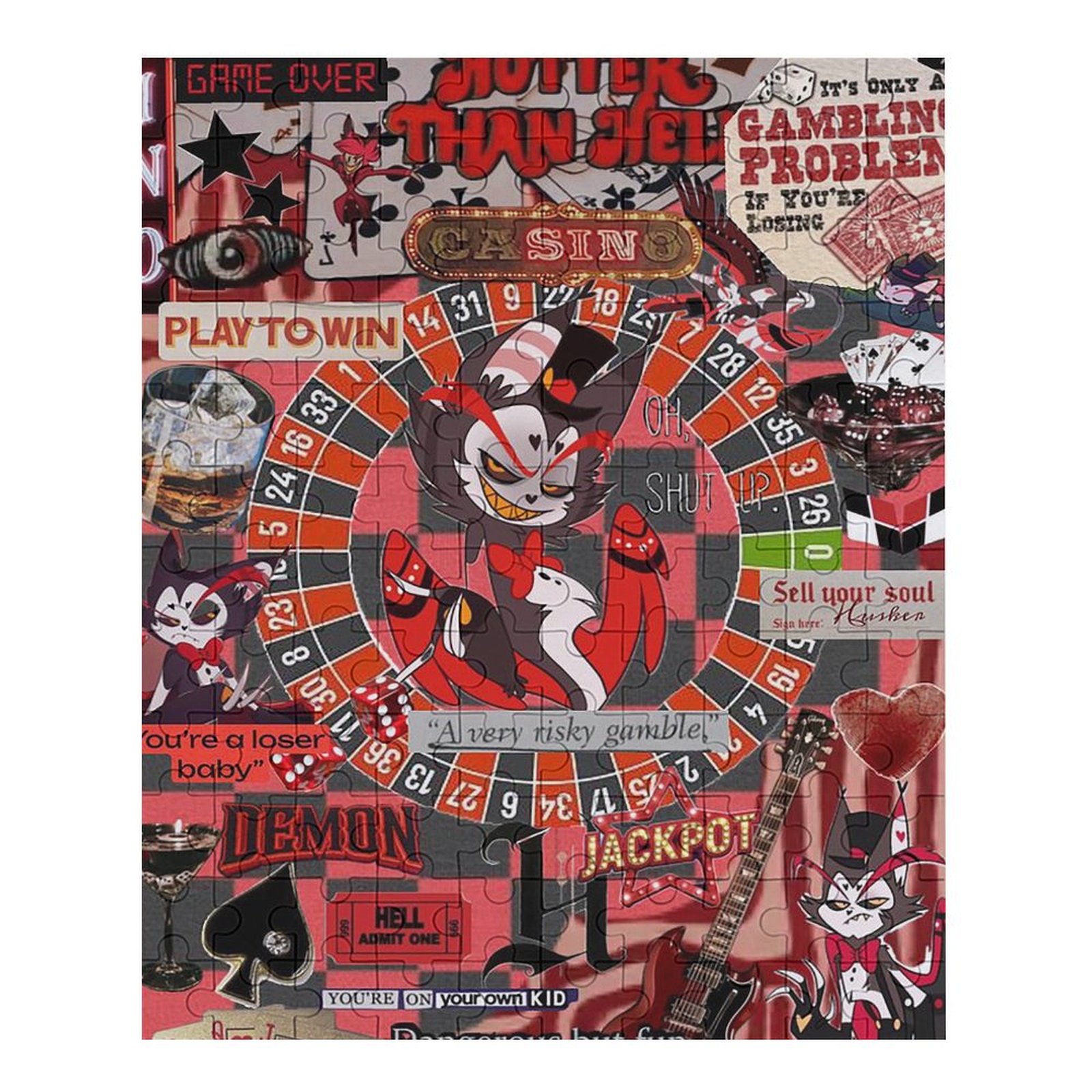 Hazbin Hotel Puzzles for Kids Interactive Brain Teasers for Adults ...