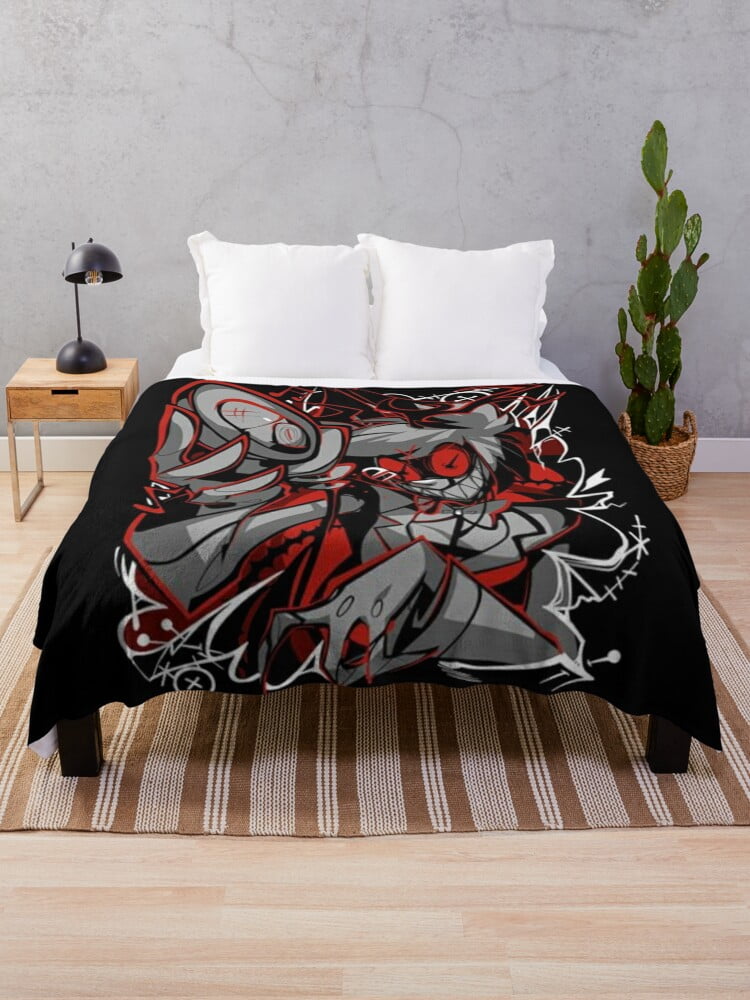 Hazbin Hotel Radio Demon Design - Hazbin Hotel Throw Blanket Cozy and ...