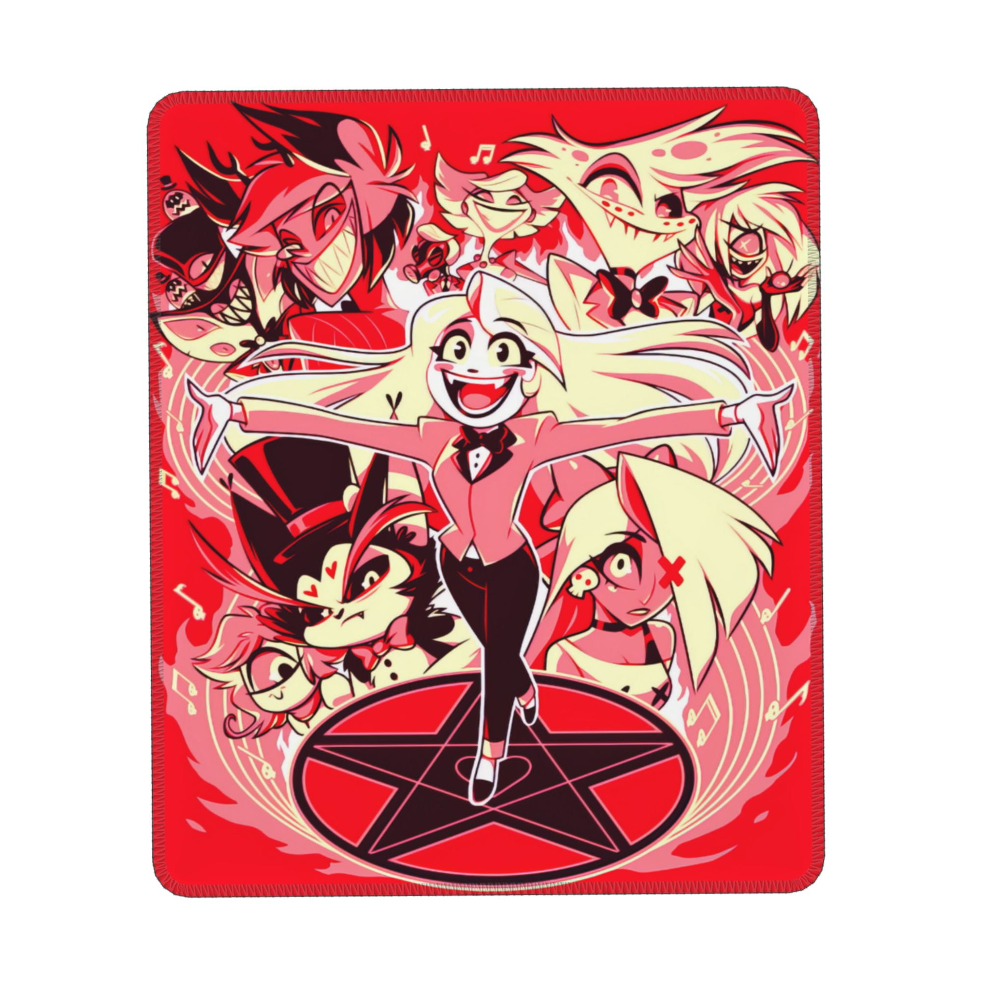 Hazbin Hotel Rubber Lock Edge Mouse Pad (Vertical) Office Mouse Pad ...