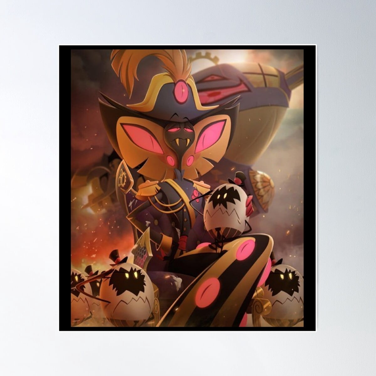 Hazbin Hotel Sir Pentious Poster Wall Art, Modern Wall Decor For Living ...