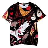 Hazbin Hotel T-shirt Casual Fashion Cartoon Anime Crewneck Summer Short ...