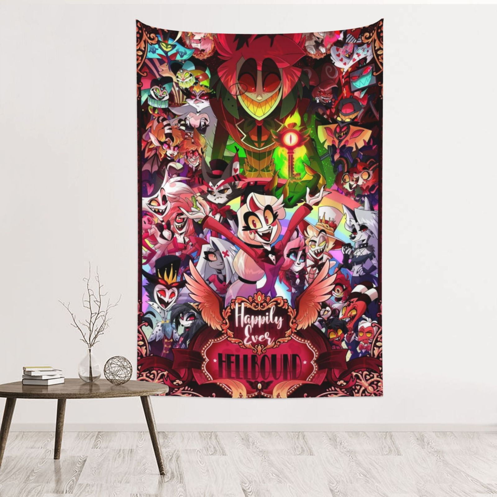 Hazbin Hotel Tapestry Banner Decorations Anime Movie Wall Hanging ...