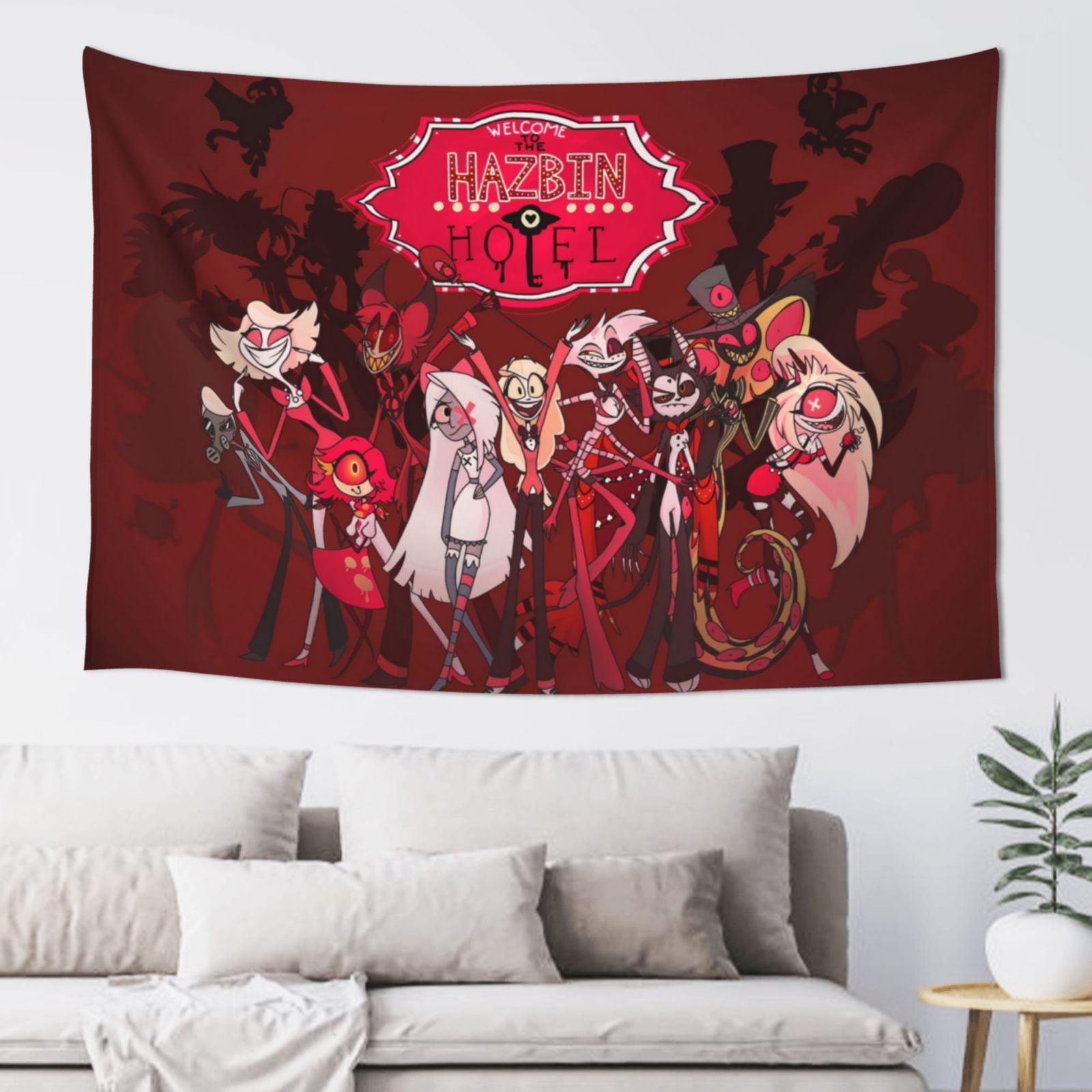 Hazbin Hotel Tapestry Wall Hanging Home Decoration Wall Blanket ...