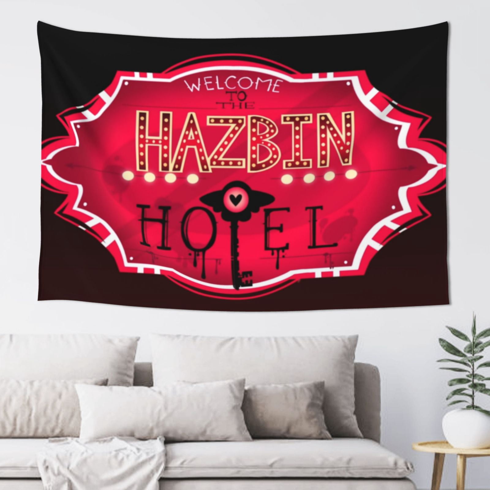 Hazbin Hotel Tapestry Wall Hanging Home Decoration Wall Blanket ...