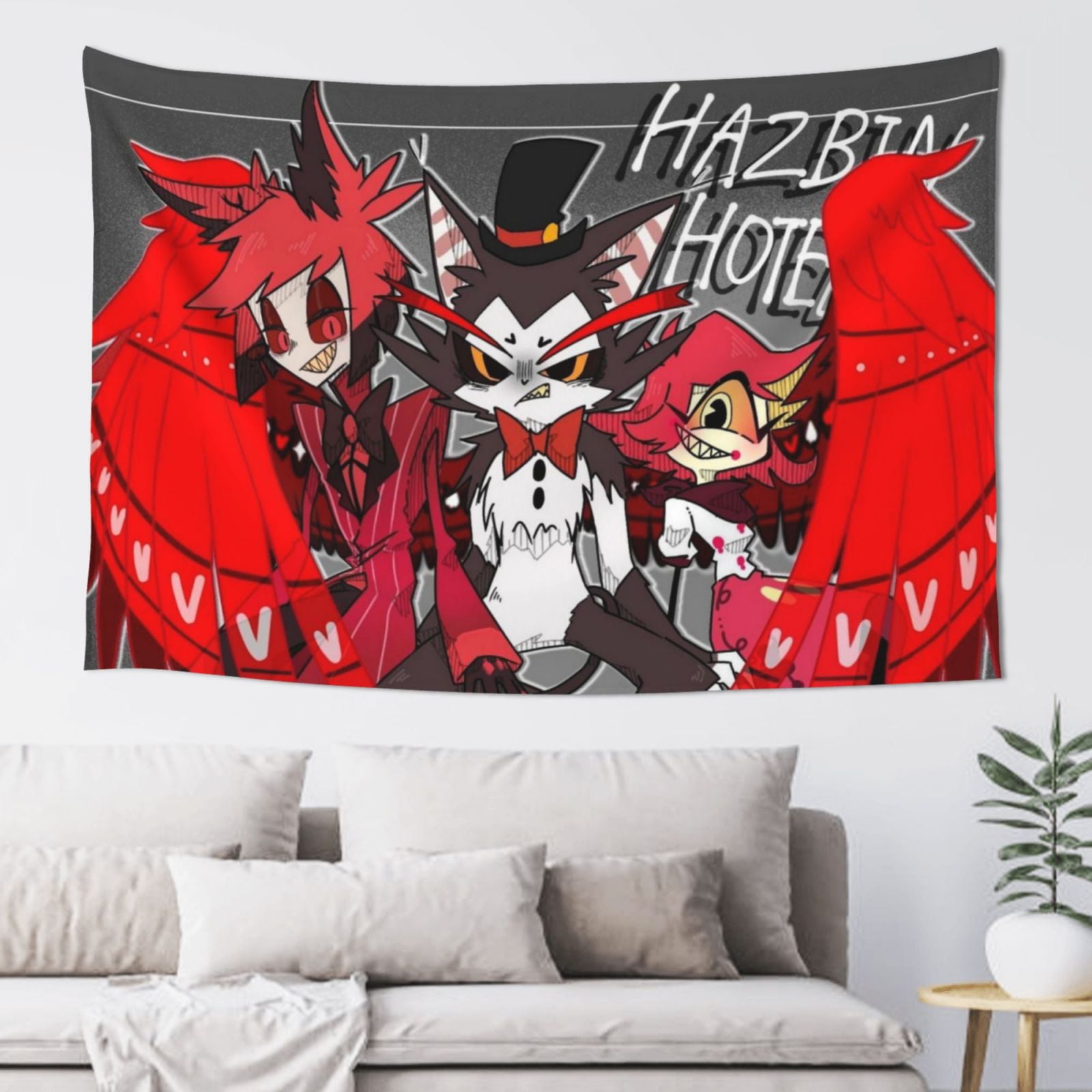 Hazbin Hotel Tapestry Wall Hanging Home Decoration Wall Blanket ...