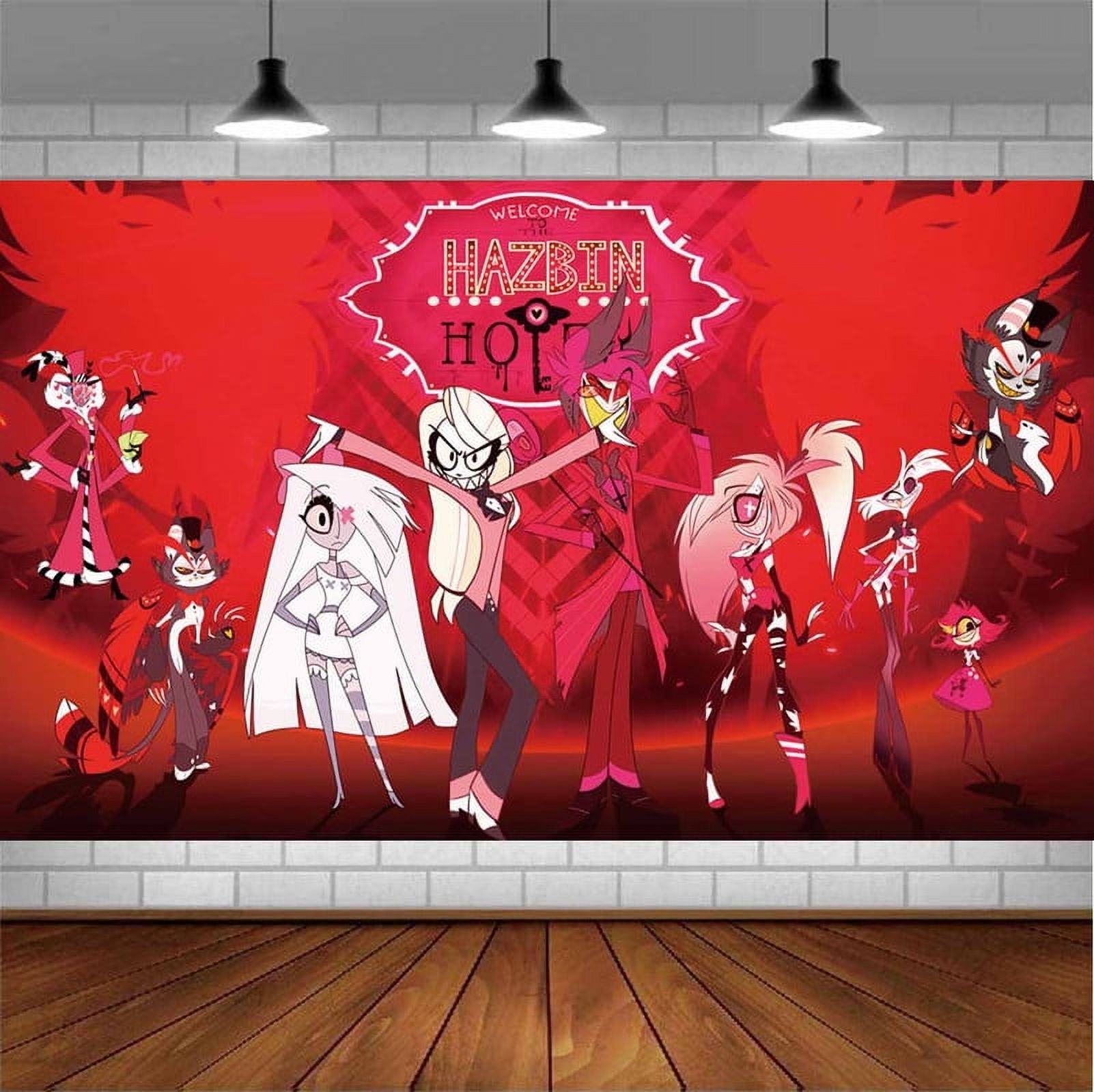 Hazbin Hotel Taspestry Post Banner Backdrop Background Wall Decor Party ...
