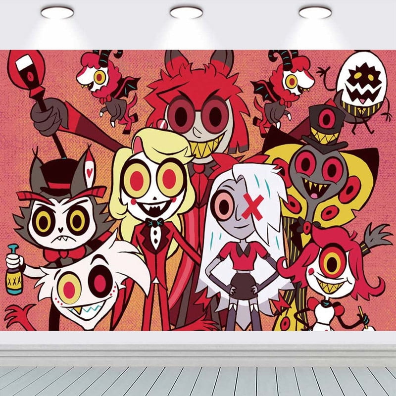 Hazbin Hotel Taspestry Poster Banner Backdrop Background Wall Decor ...